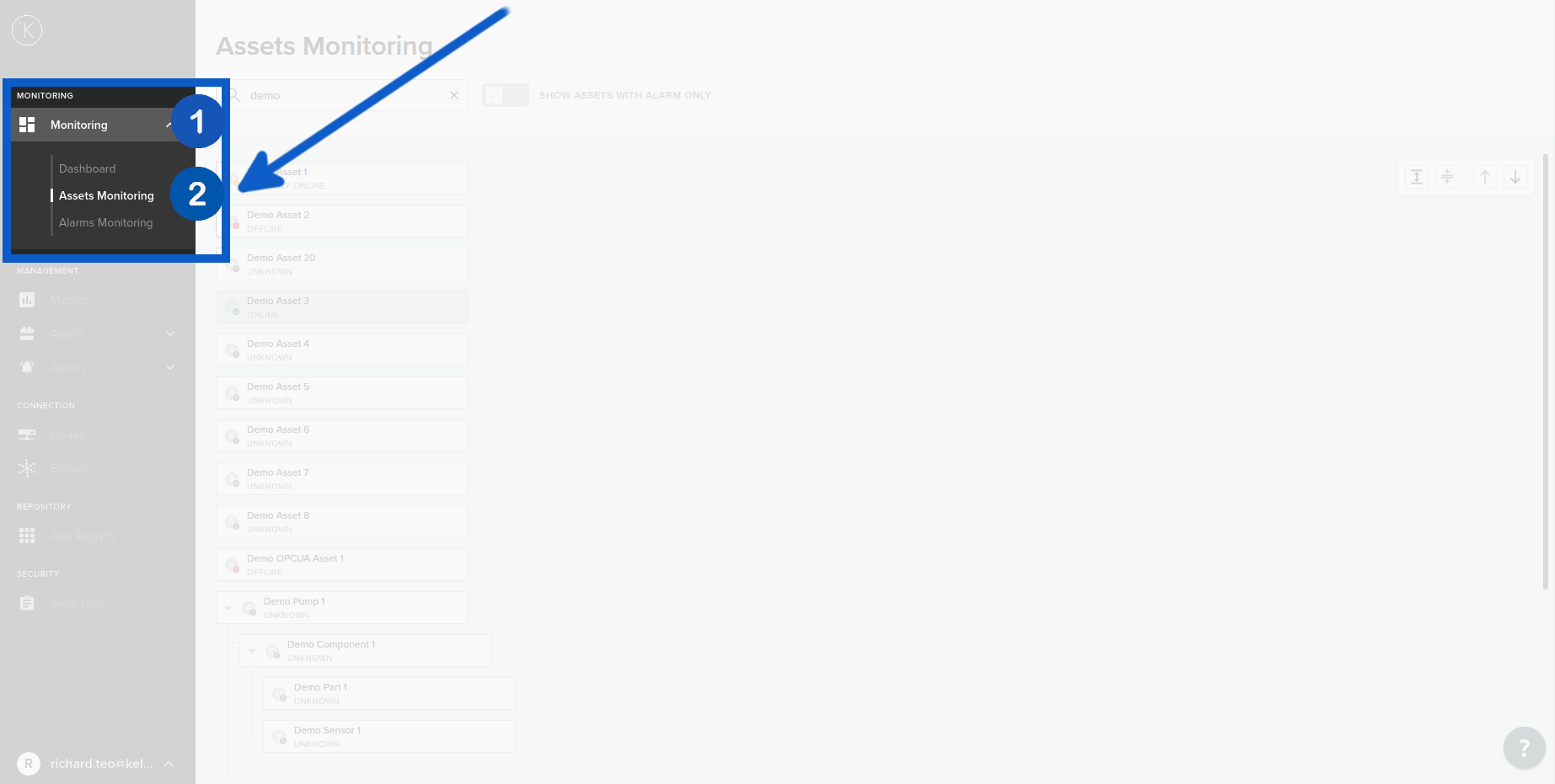 Assets Monitoring - KELVIN DOCUMENTATION