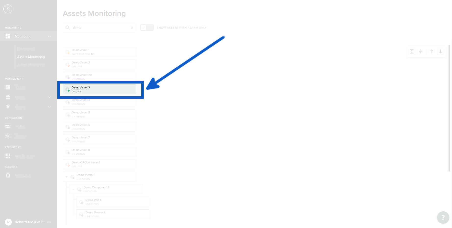 Assets Monitoring - KELVIN DOCUMENTATION