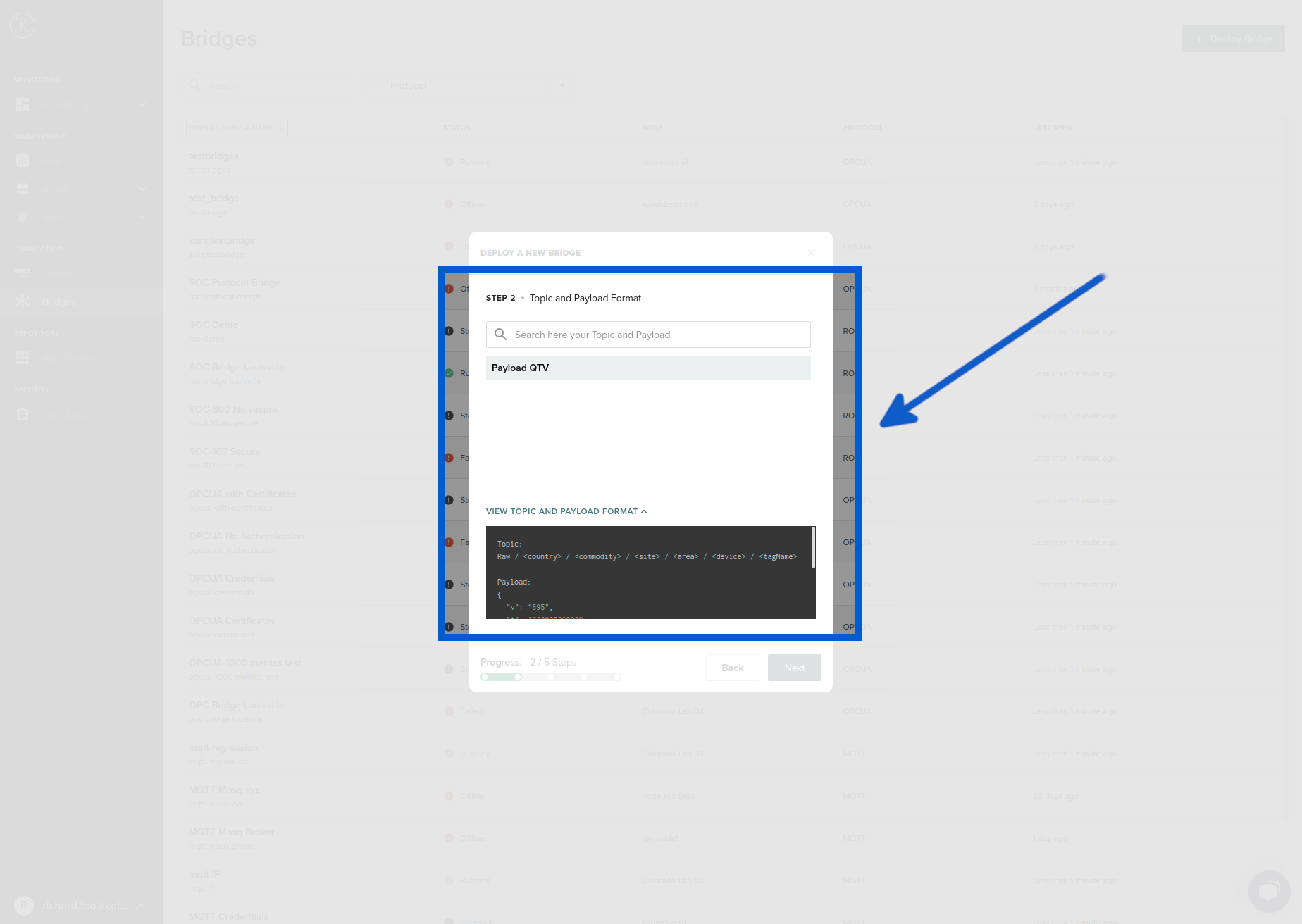 Creating an MQTT Bridge - KELVIN DOCUMENTATION