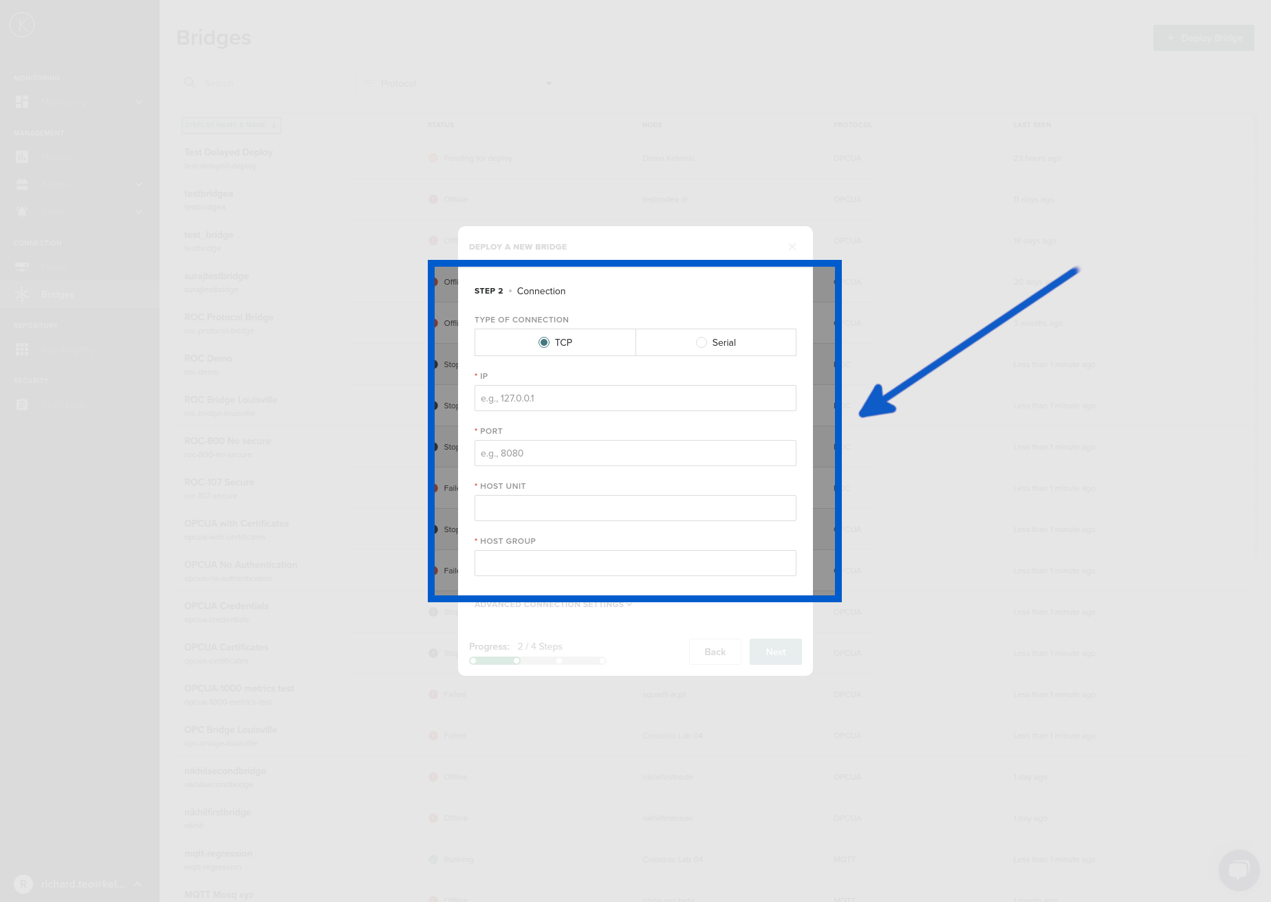 Creating an Emerson Controller ROC Bridge - KELVIN DOCUMENTATION
