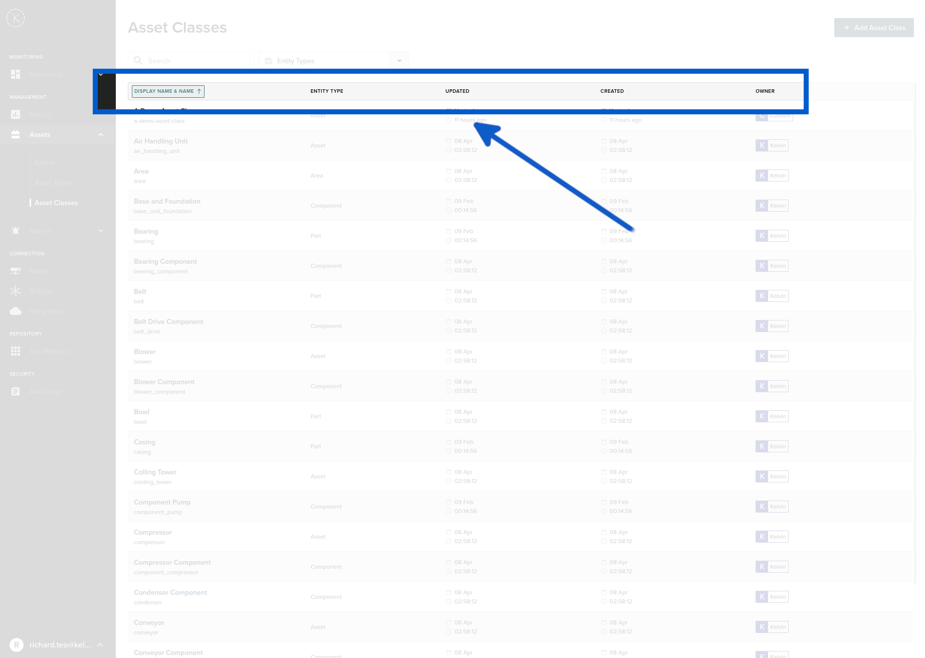 Asset Classes - KELVIN DOCUMENTATION