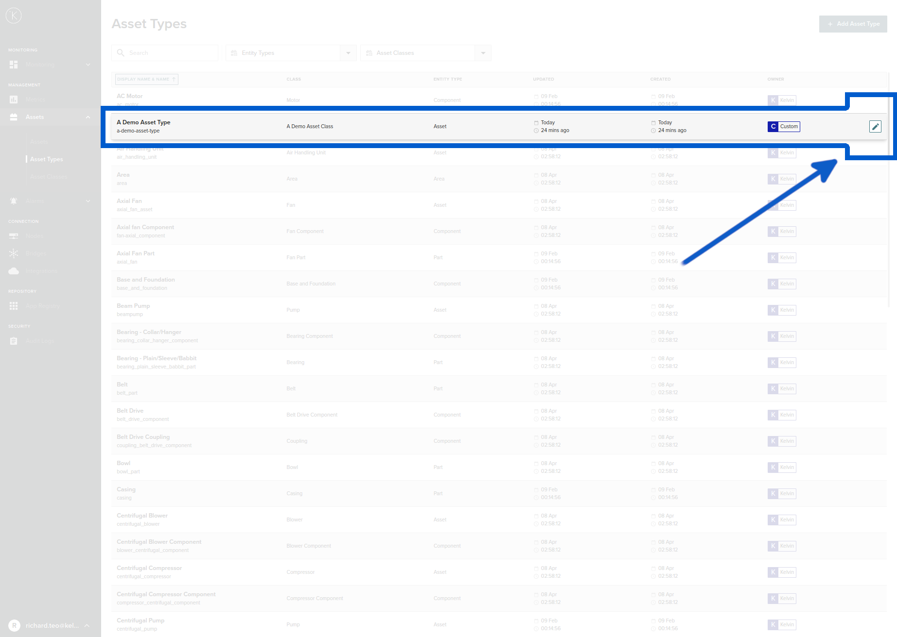 Asset Types - KELVIN DOCUMENTATION