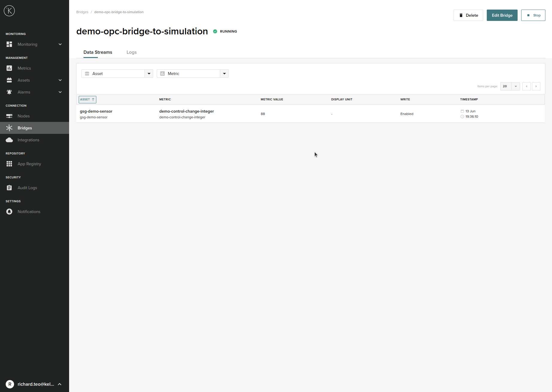 Bridges - KELVIN DOCUMENTATION