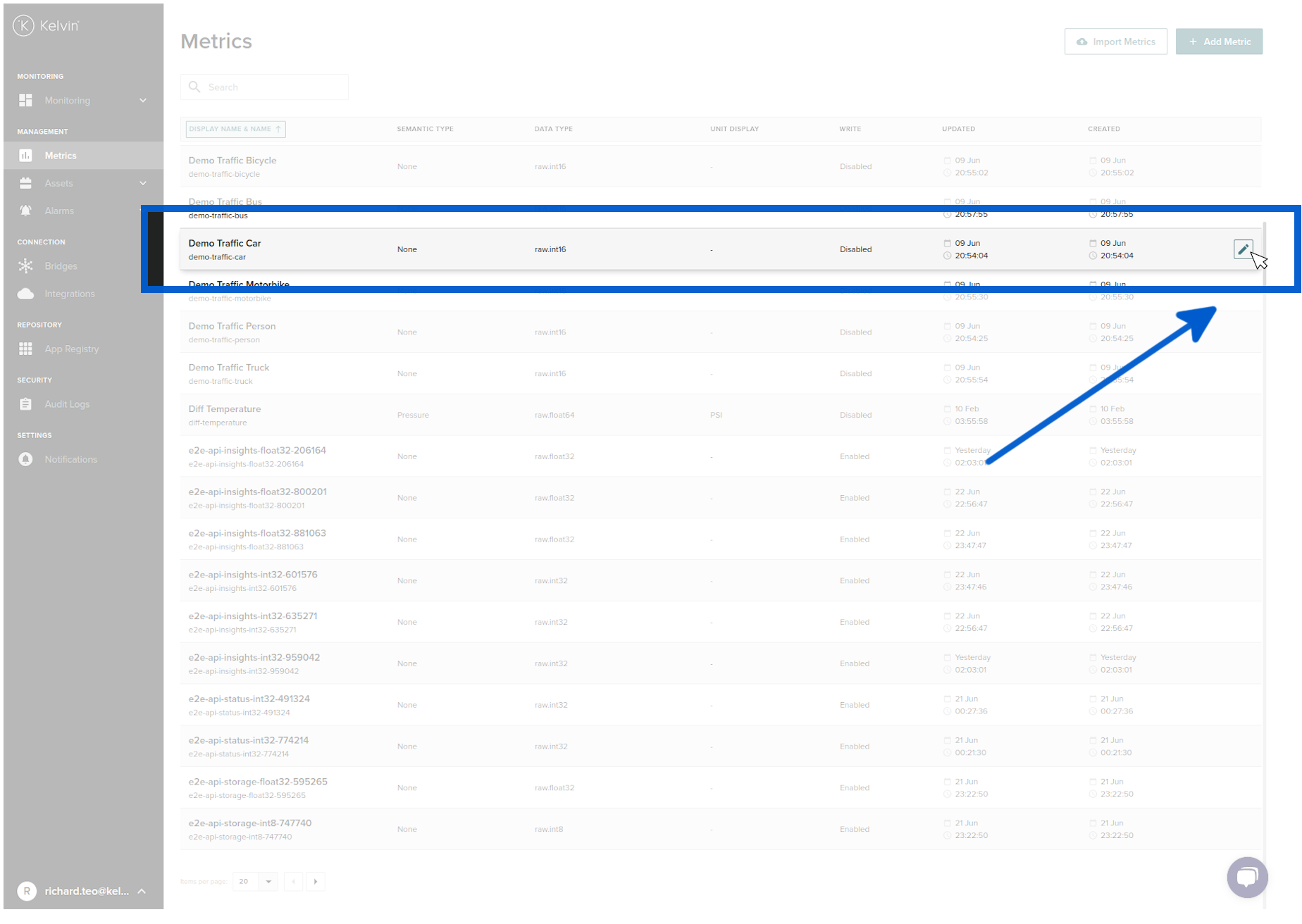 GSG Kelvin Metrics - KELVIN DOCUMENTATION
