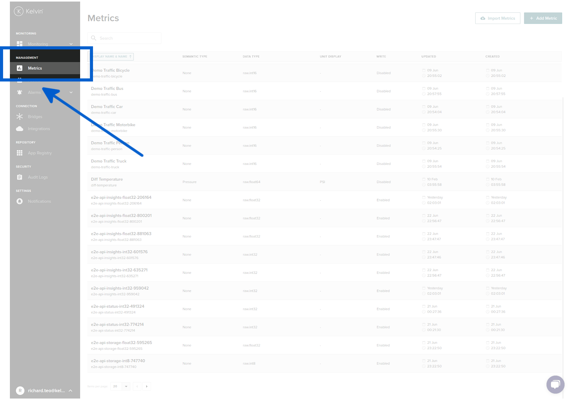 GSG Kelvin Metrics - KELVIN DOCUMENTATION