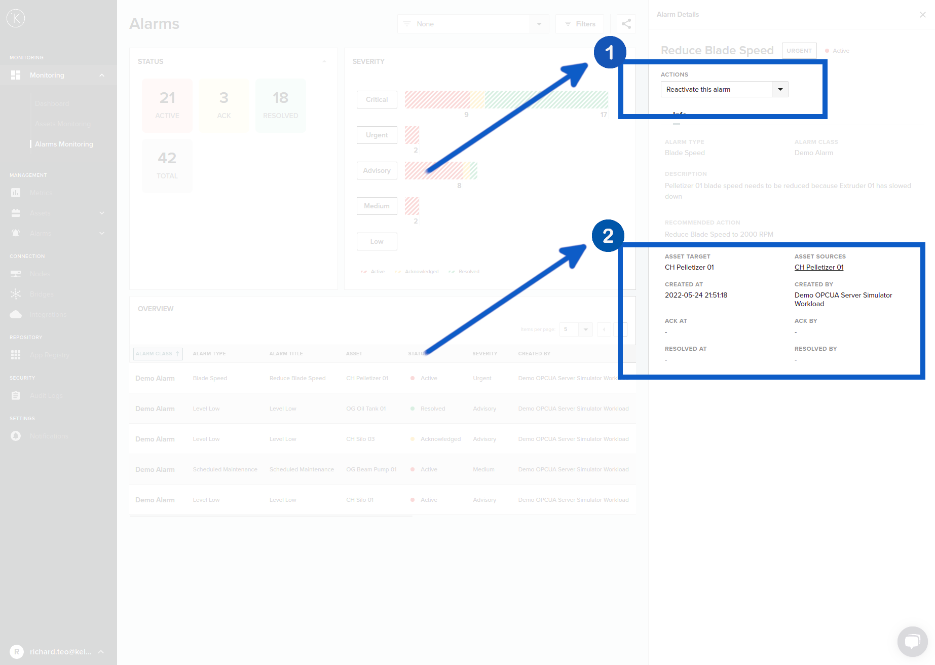 Alarms Monitoring - KELVIN DOCUMENTATION