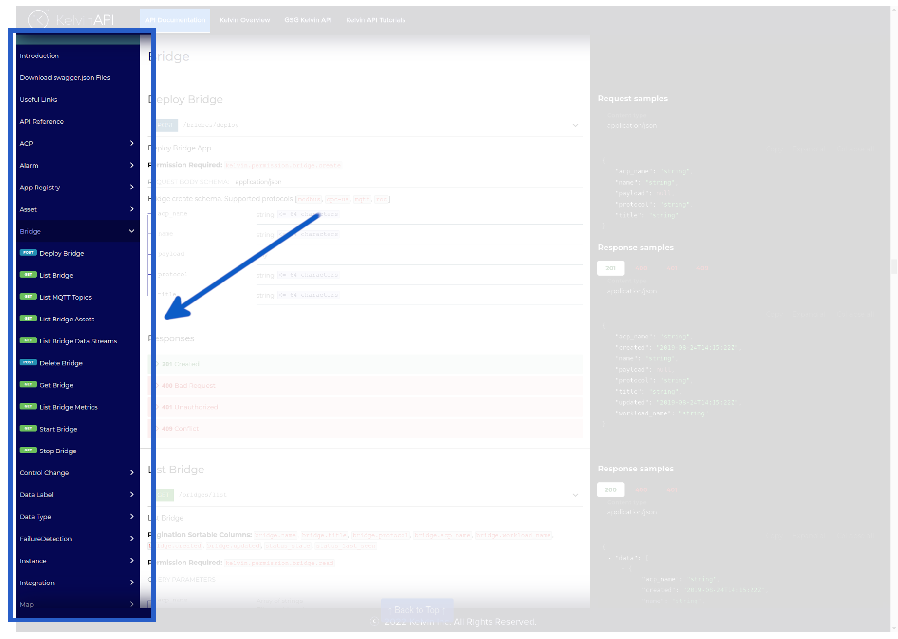 GSG Kelvin API - Online Reference - KELVIN DOCUMENTATION