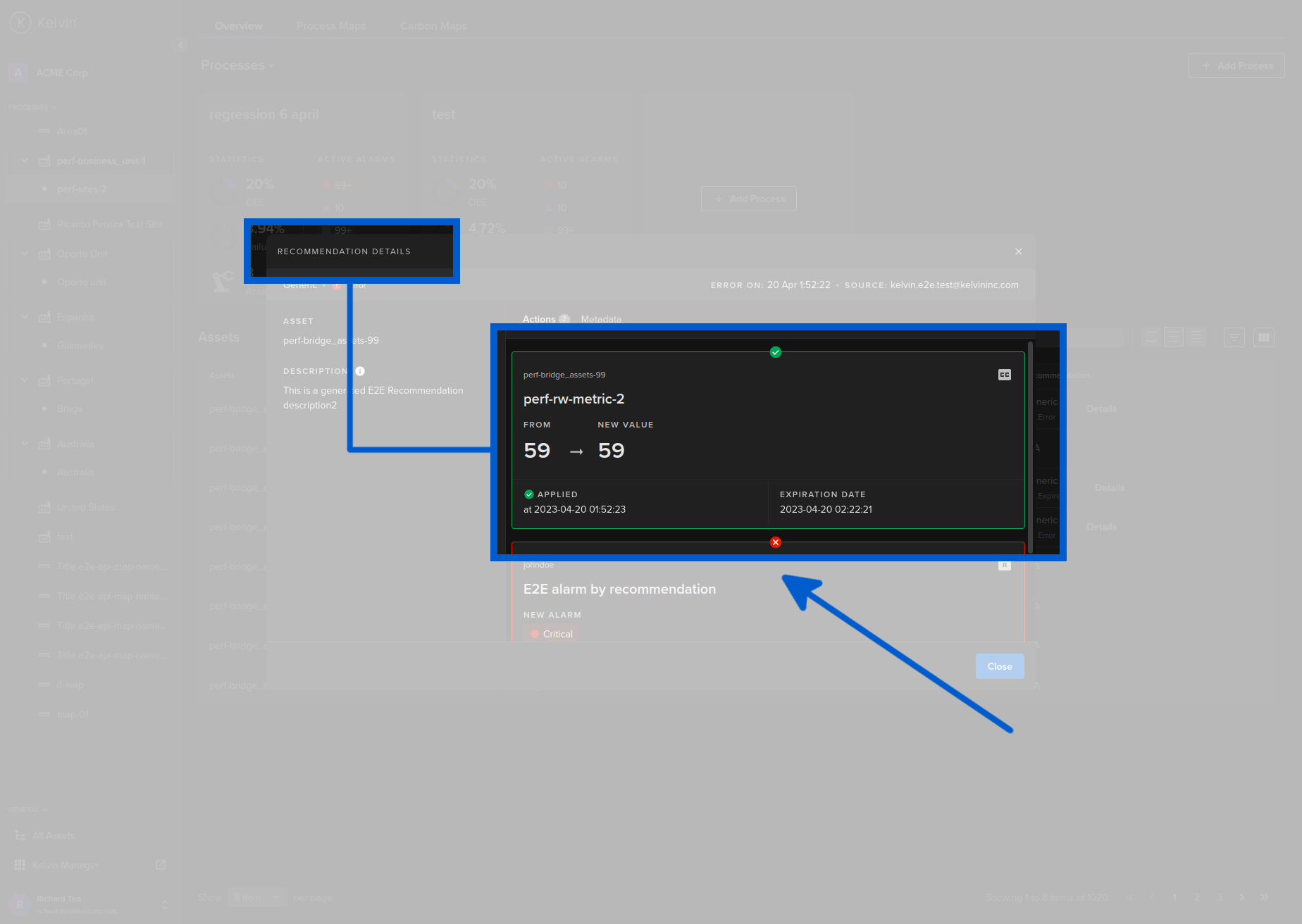 Recommendations - KELVIN DOCUMENTATION