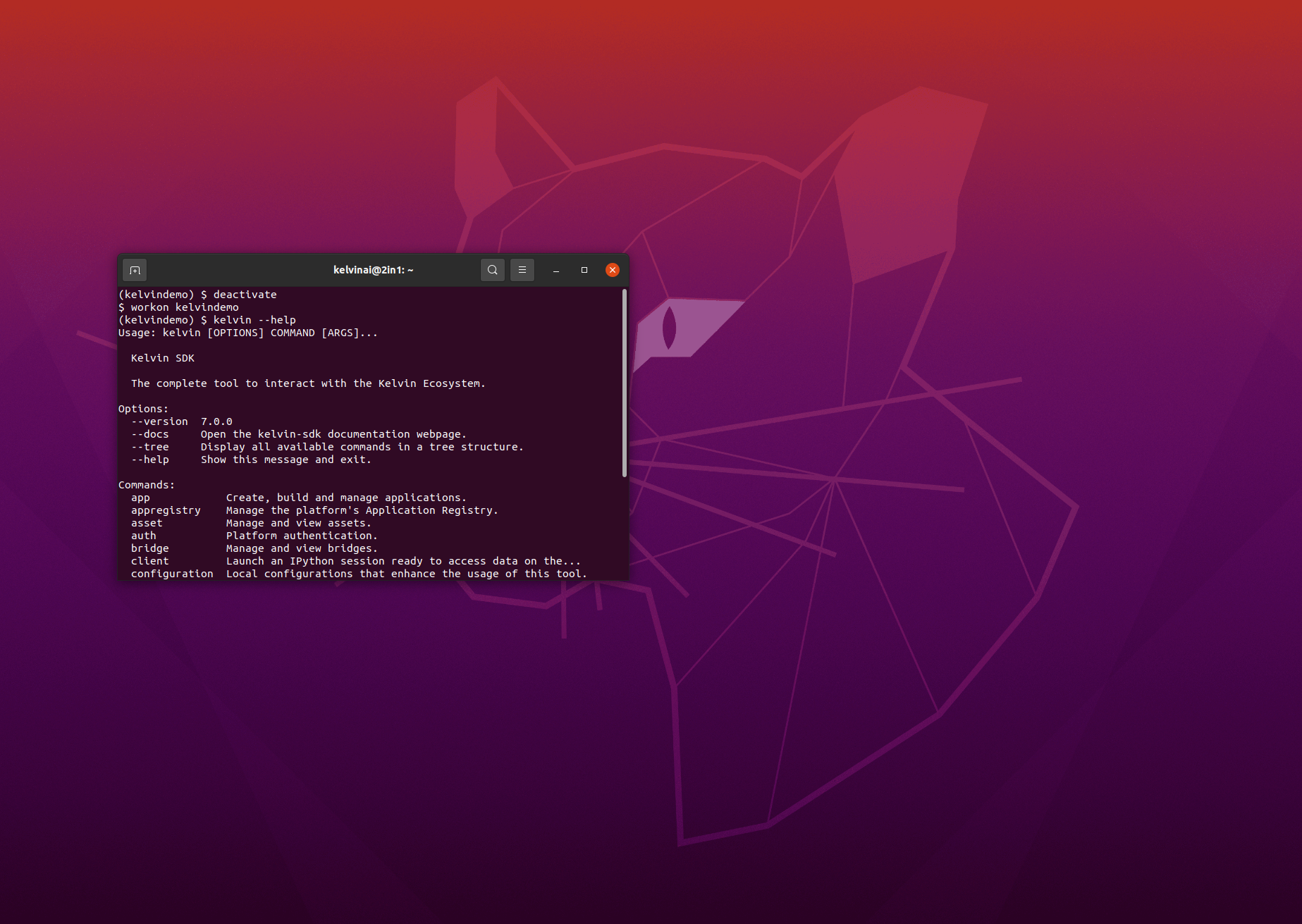Install Kelvin SDK in Ubuntu 20.04 (Written) - KELVIN DOCUMENTATION