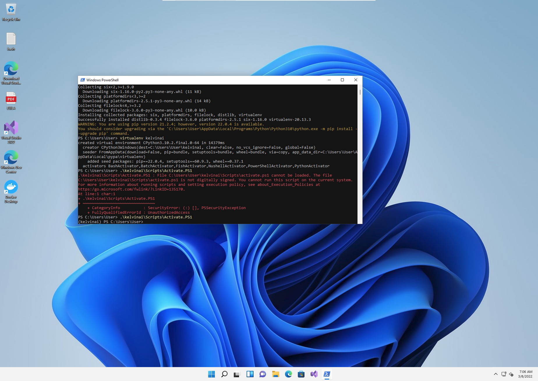 Install Kelvin SDK in Windows (Written) - KELVIN DOCUMENTATION