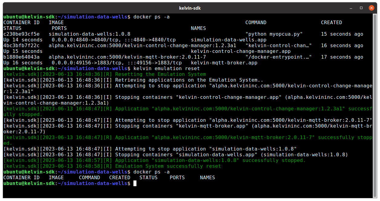 Clean Docker after Building & Emulating Kelvin Apps (Written) ≧ 4.12 - KELVIN DOCUMENTATION