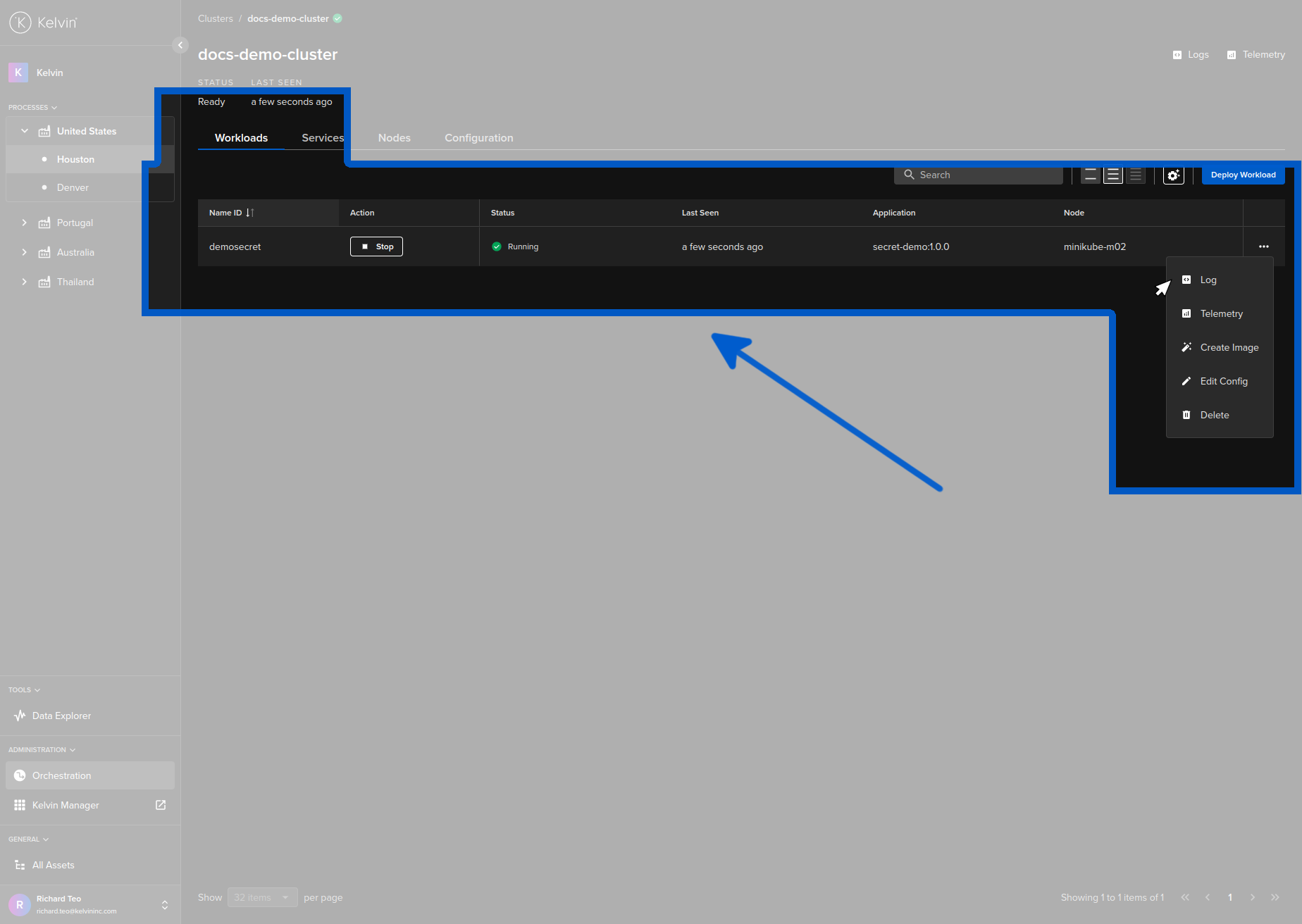 Using Sensitive Information in a Kelvin App with Secrets (Written) ≥ 4.12 - KELVIN DOCUMENTATION