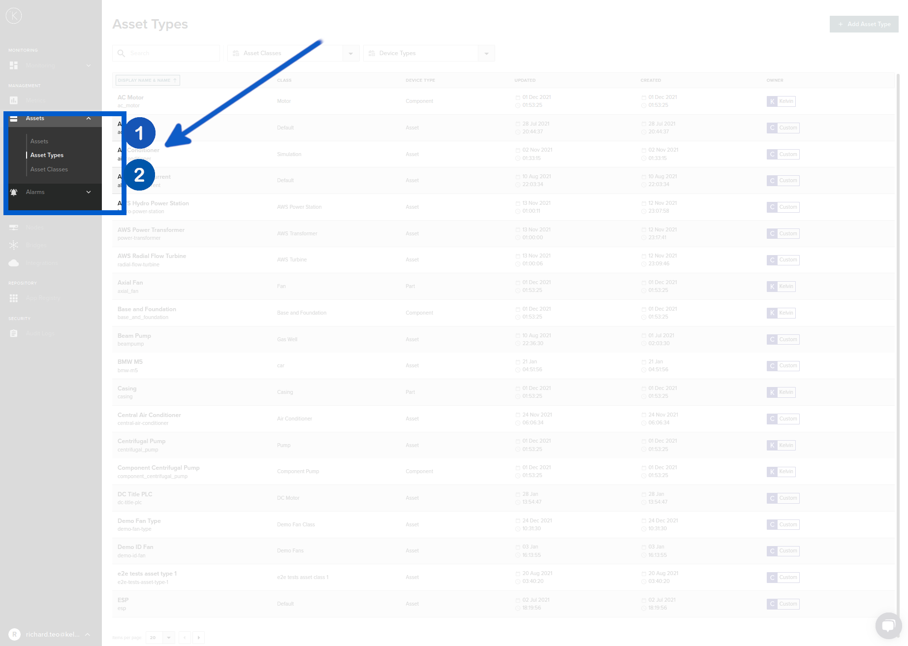 Asset Types - KELVIN DOCUMENTATION