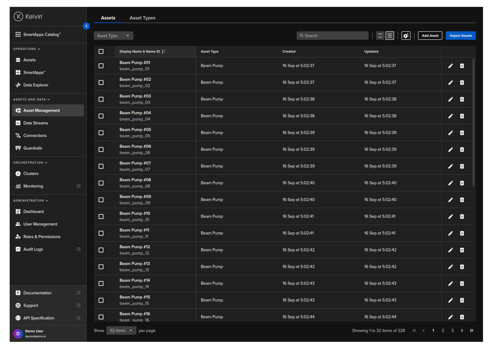 Create an Asset - Kelvin Documentation