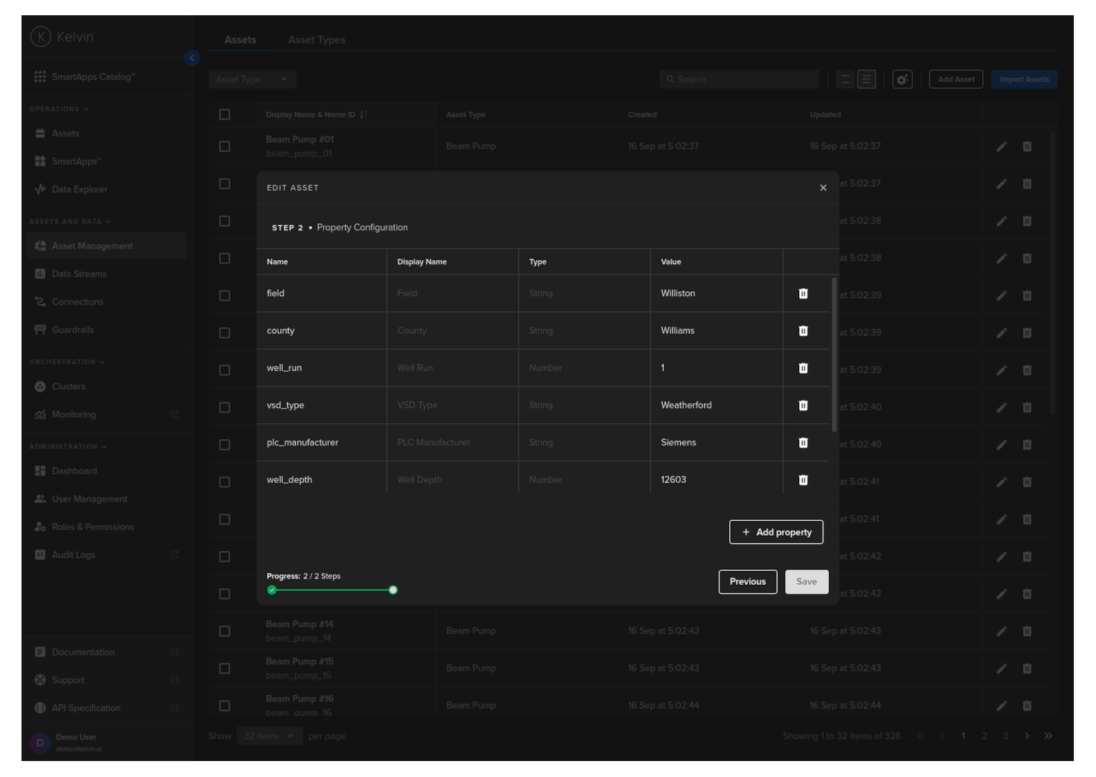 Update an Asset - Kelvin Documentation