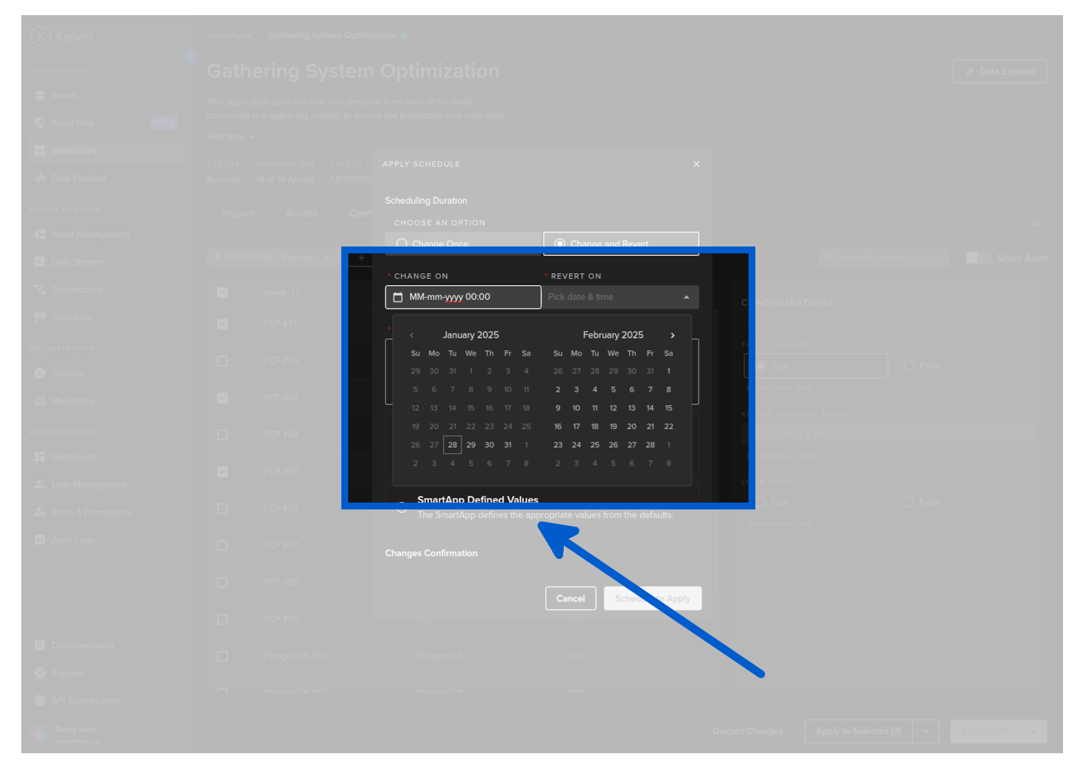Create Scheduled Parameter - Kelvin Documentation