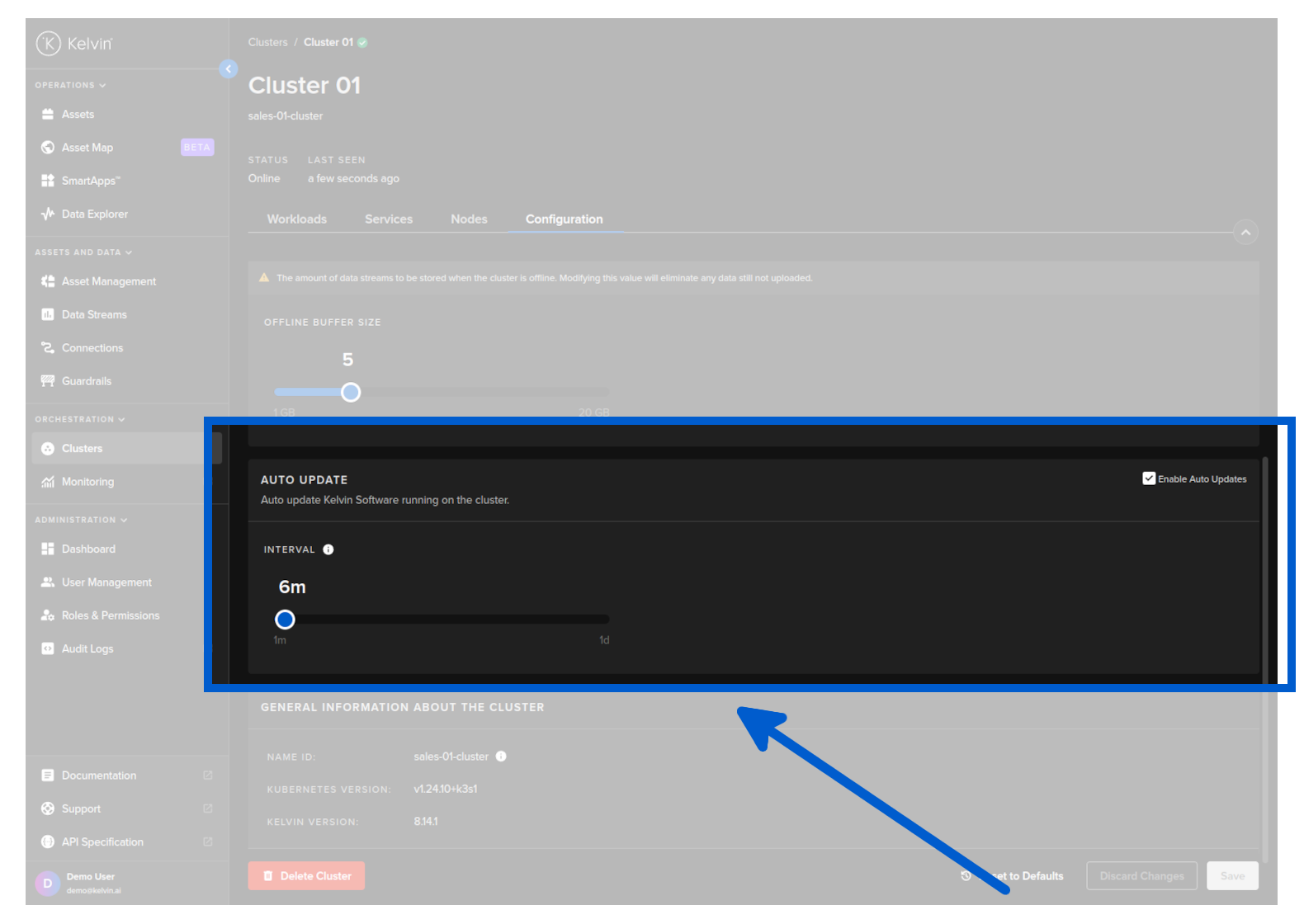 Upgrade a Cluster - Kelvin Documentation