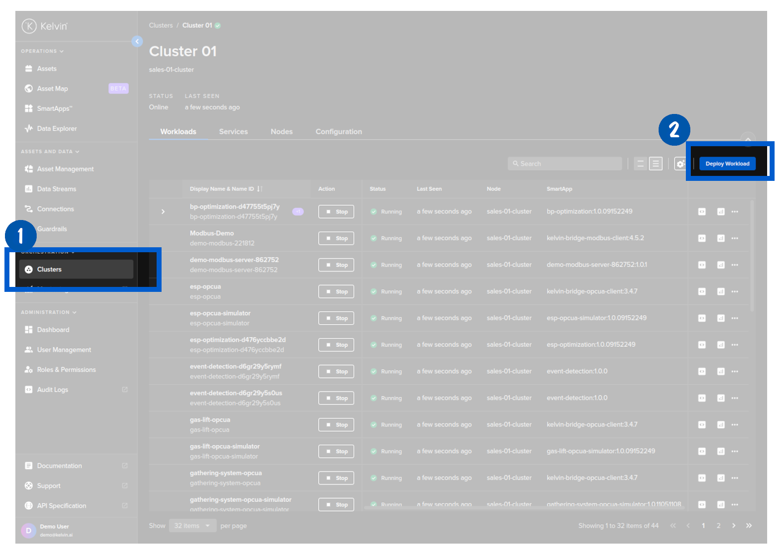 Deploy a Workload - Kelvin Documentation