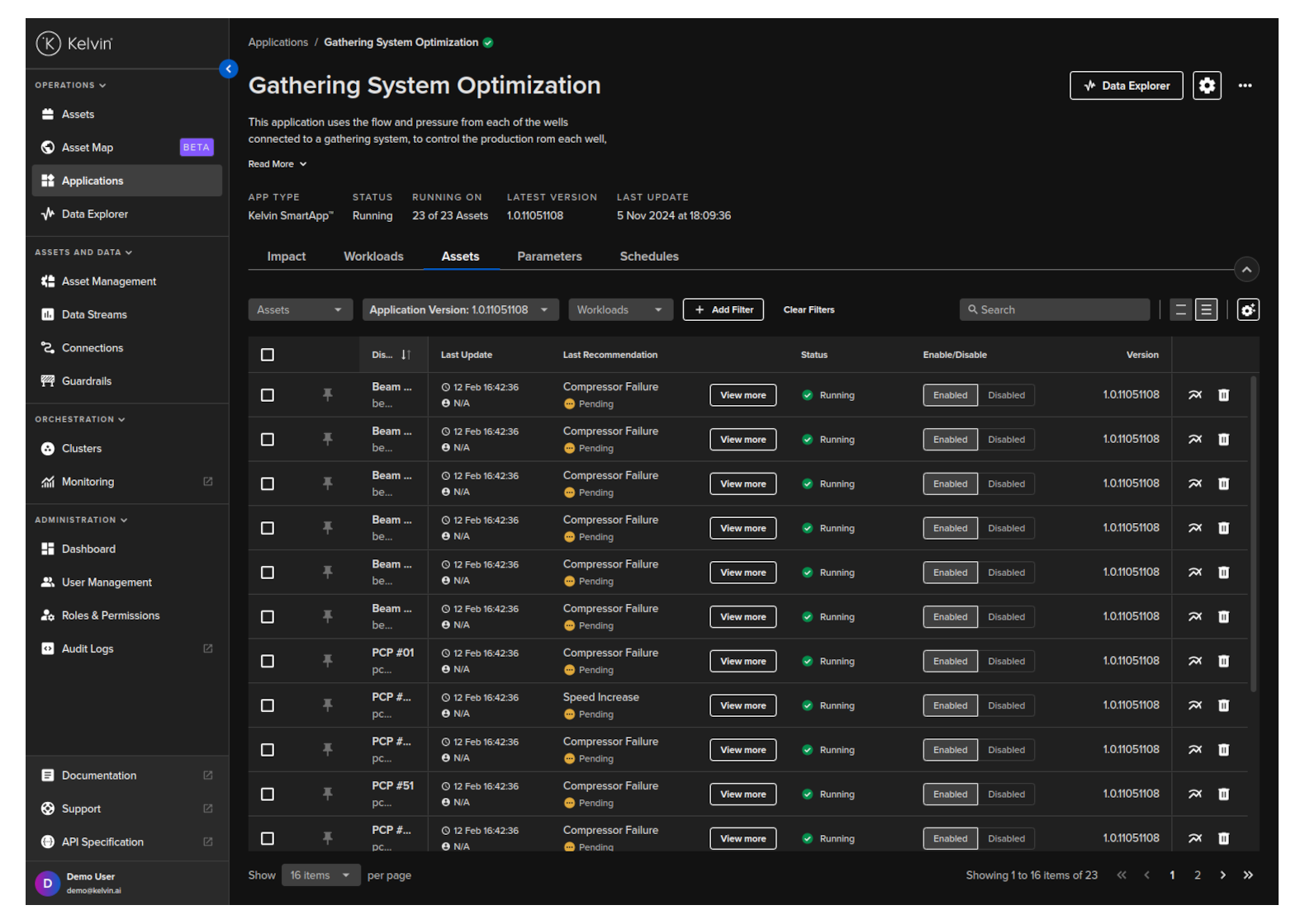 List Assets in SmartApp - Kelvin Documentation
