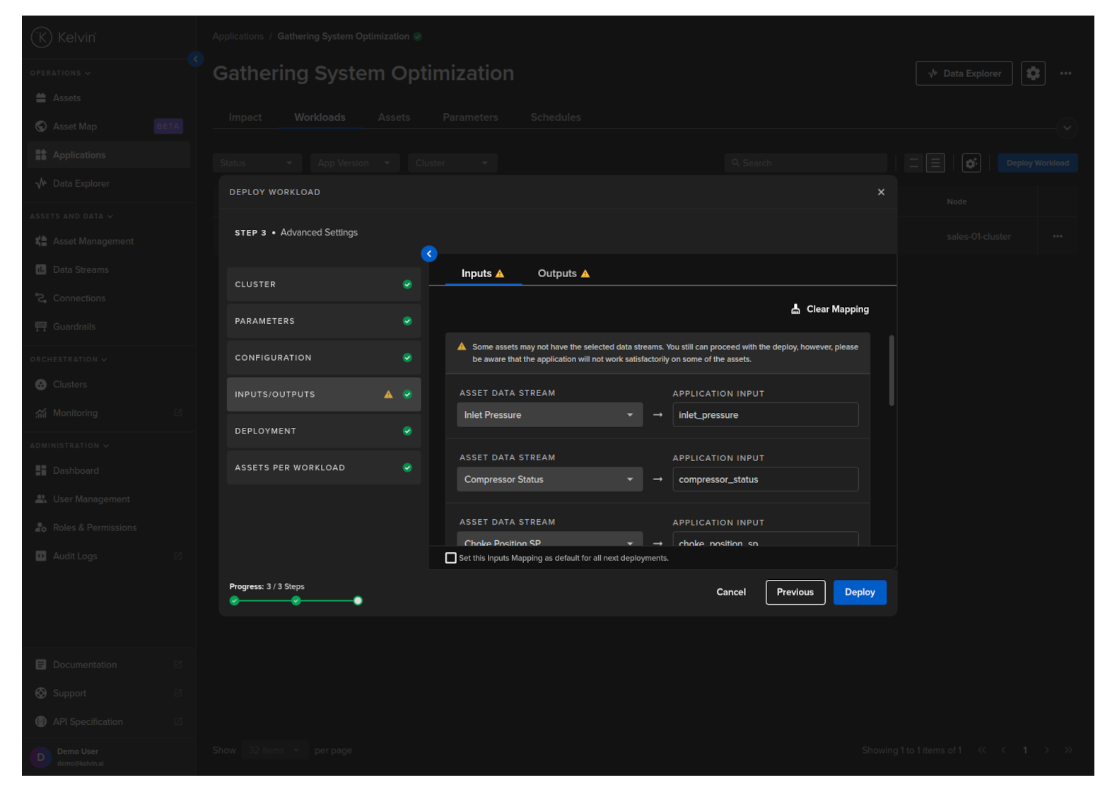 Deploy Workload - Kelvin Documentation
