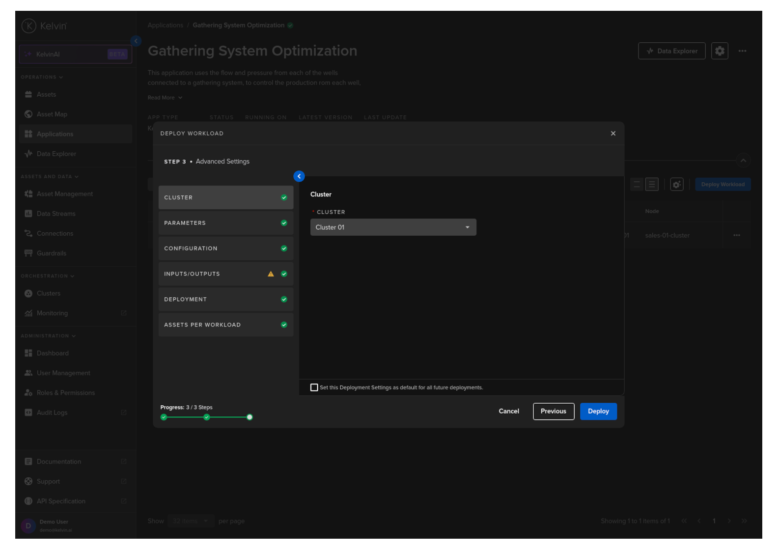 Deploy Workload - Kelvin Documentation