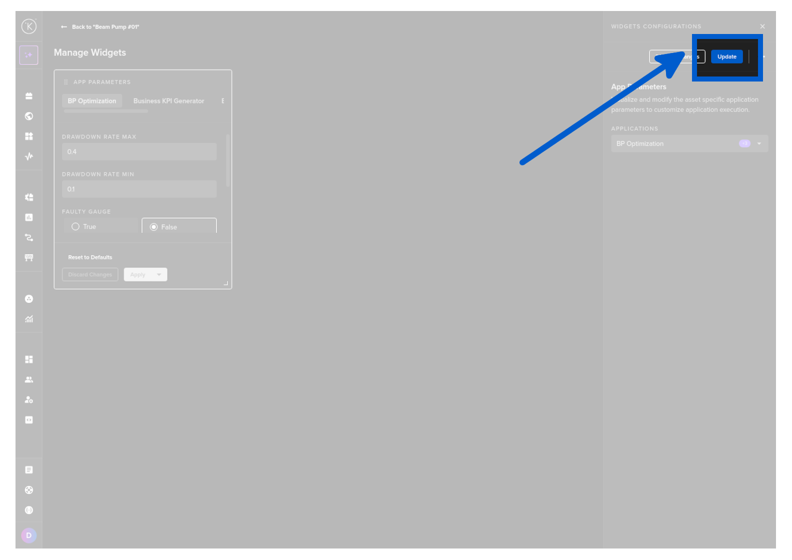Control Panel Tab - Kelvin Documentation