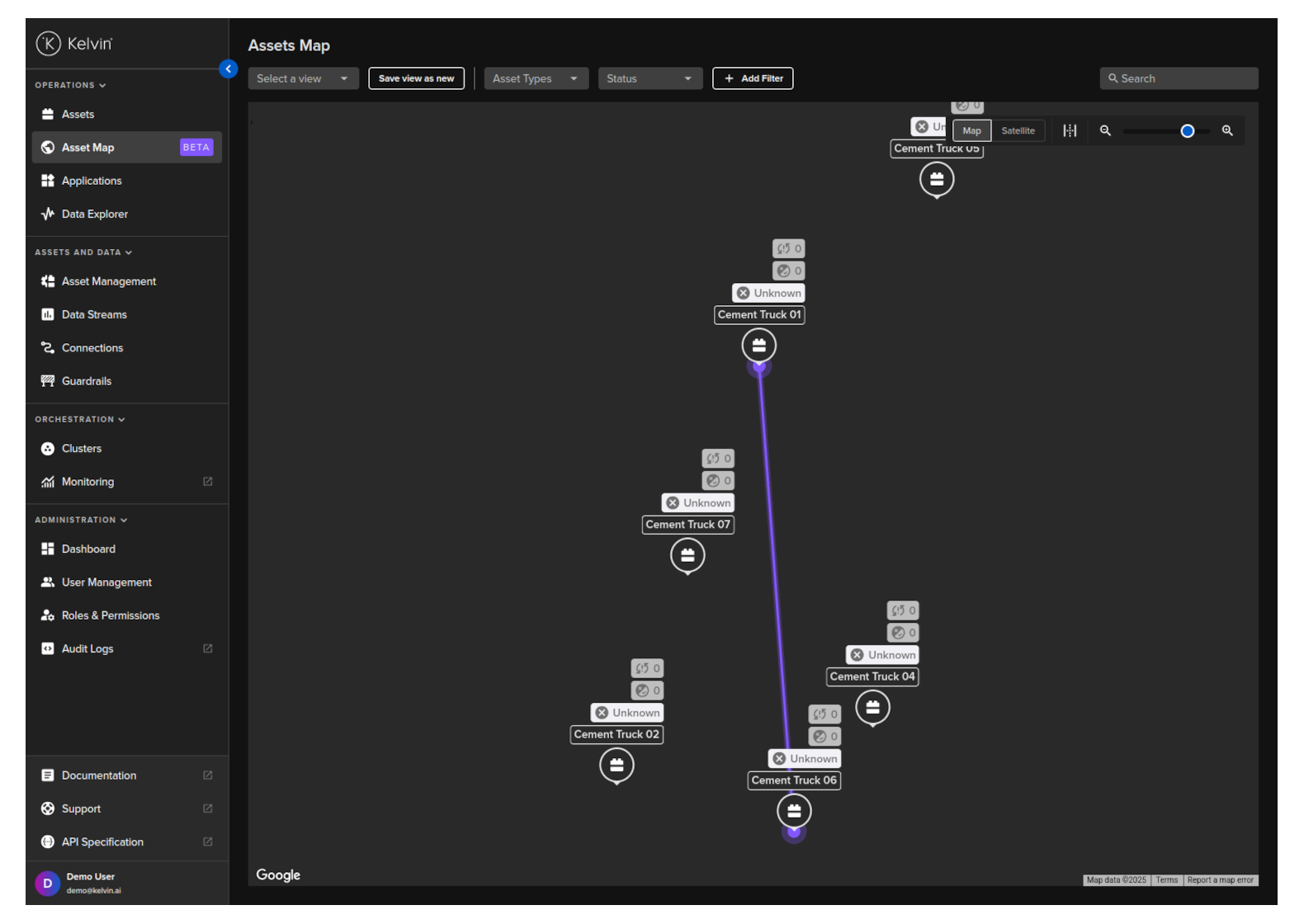 Display Asset in Maps - Kelvin Documentation