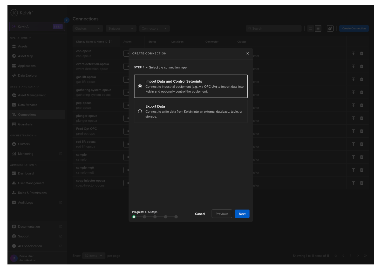 Custom Connection - Kelvin Documentation