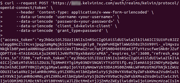 Authentication - Kelvin Documentation