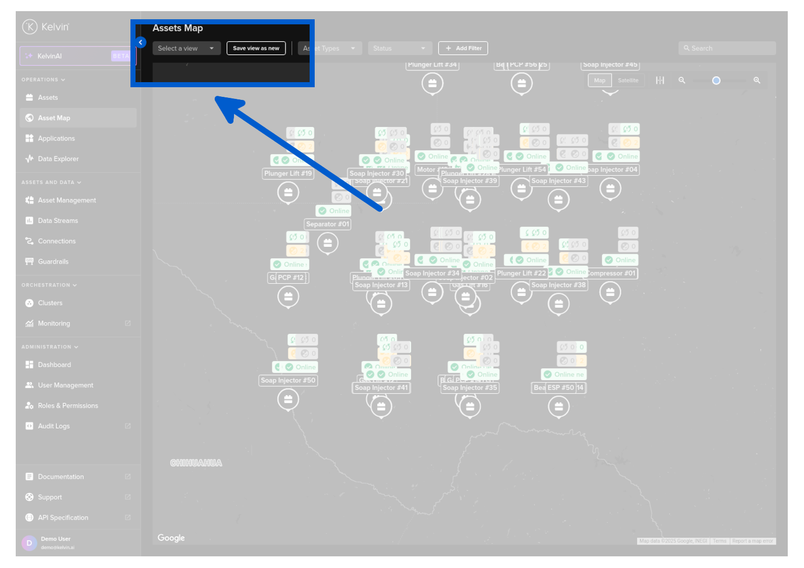 Filtering Visible Assets - Kelvin Documentation