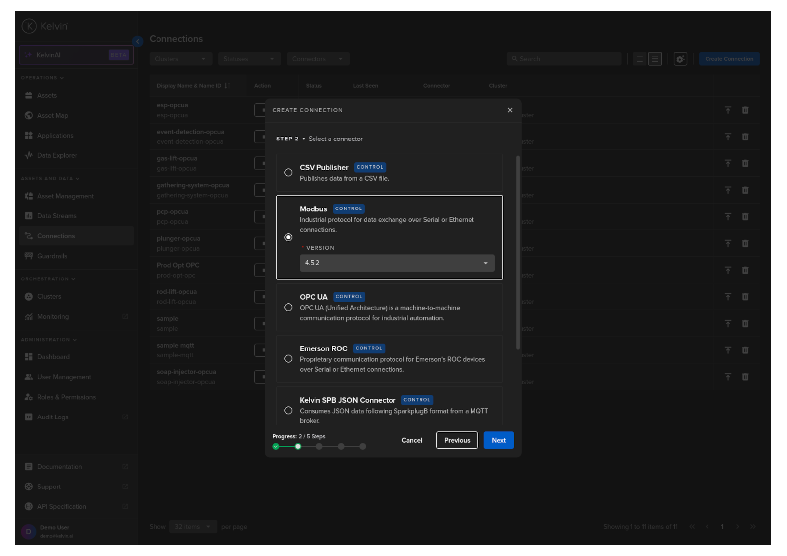 Custom Connection - Kelvin Documentation