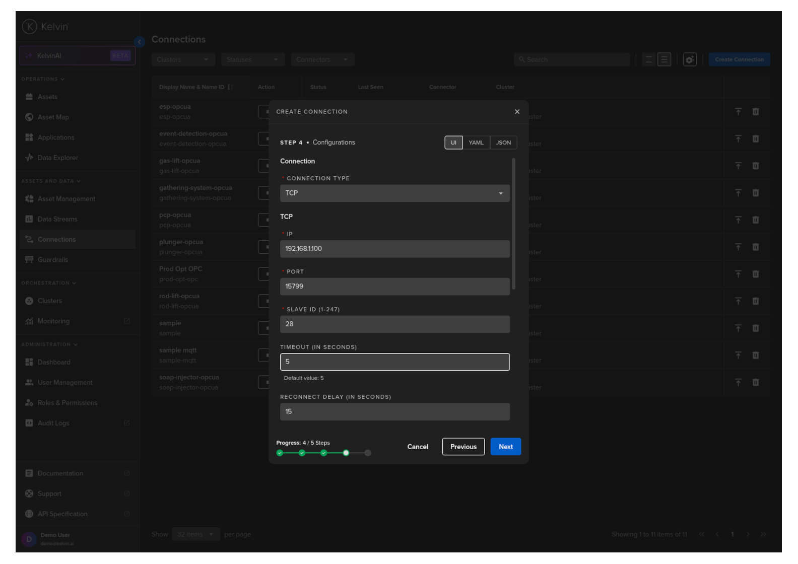 Connect To Modbus Kelvin Documentation