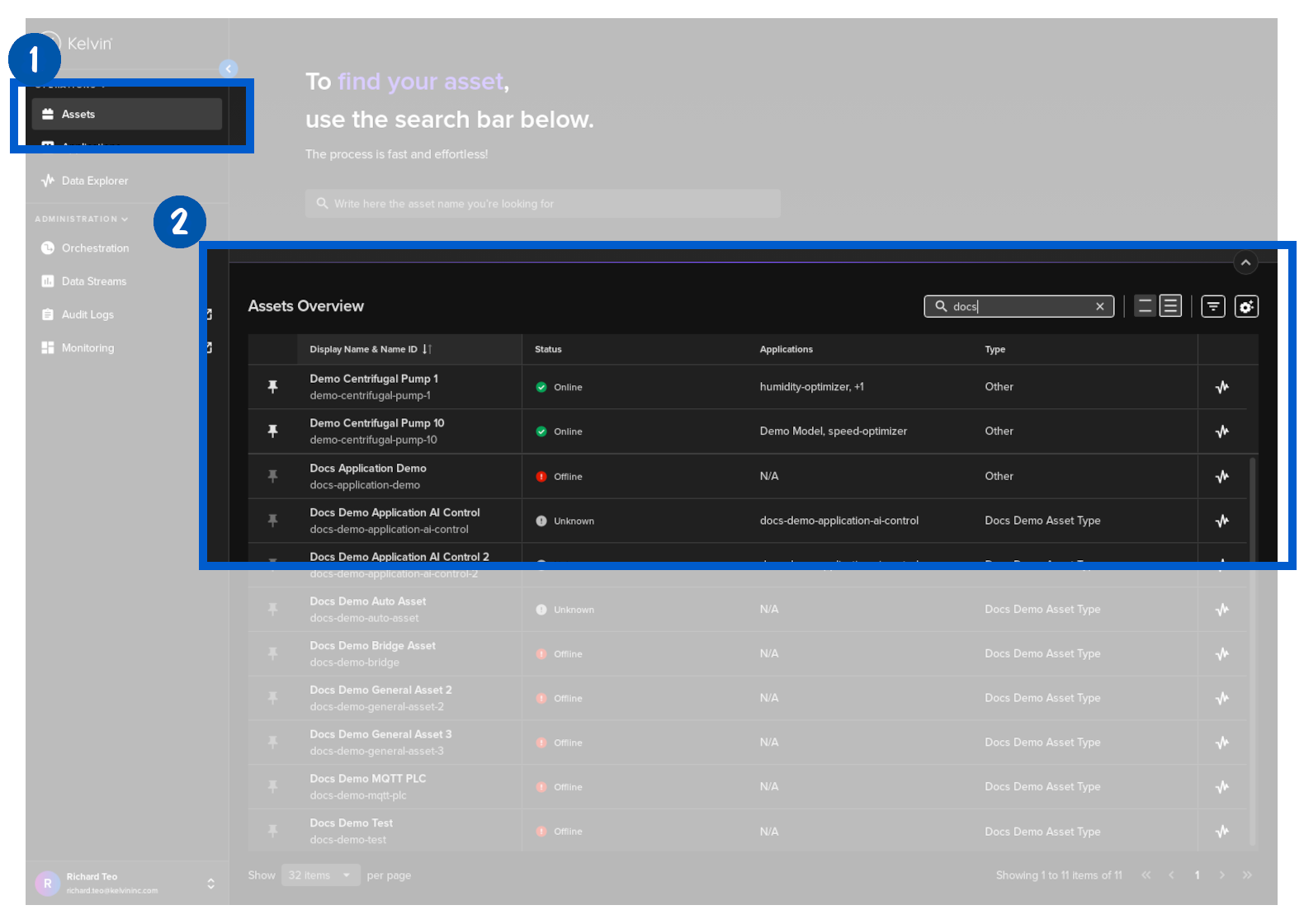 Asset - How to - Kelvin Documentation