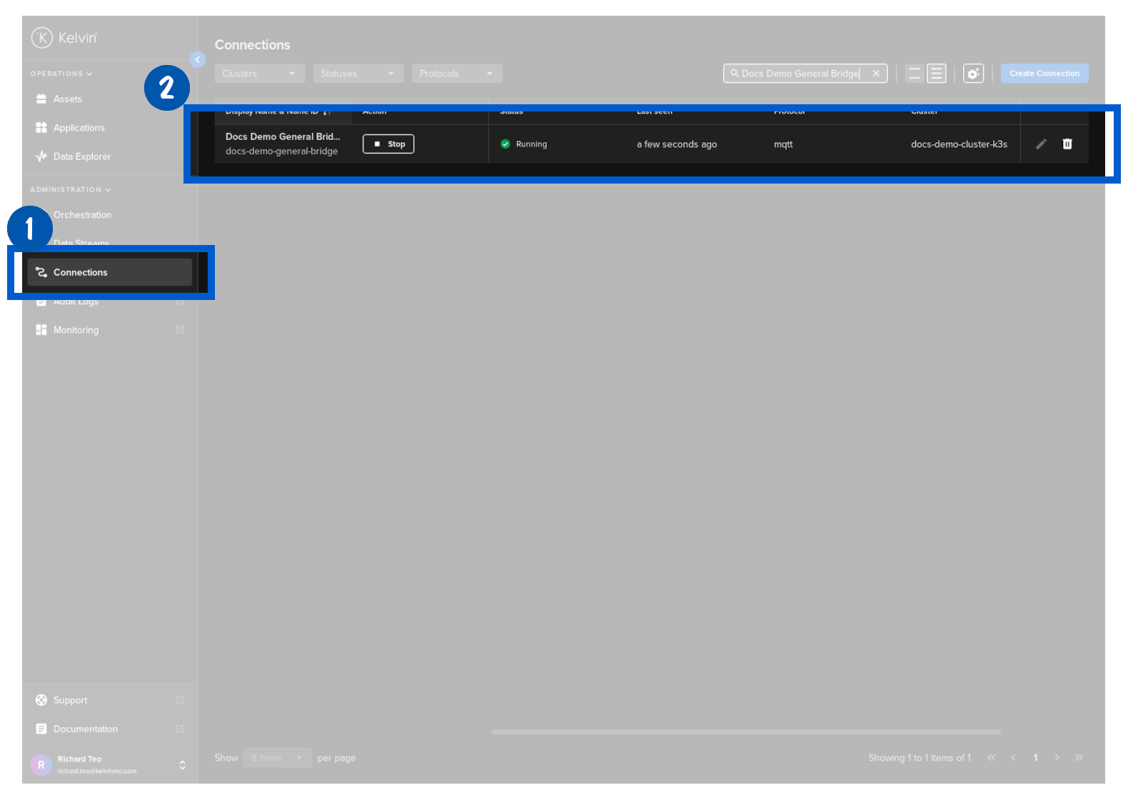 Connect to MQTT - Kelvin Documentation