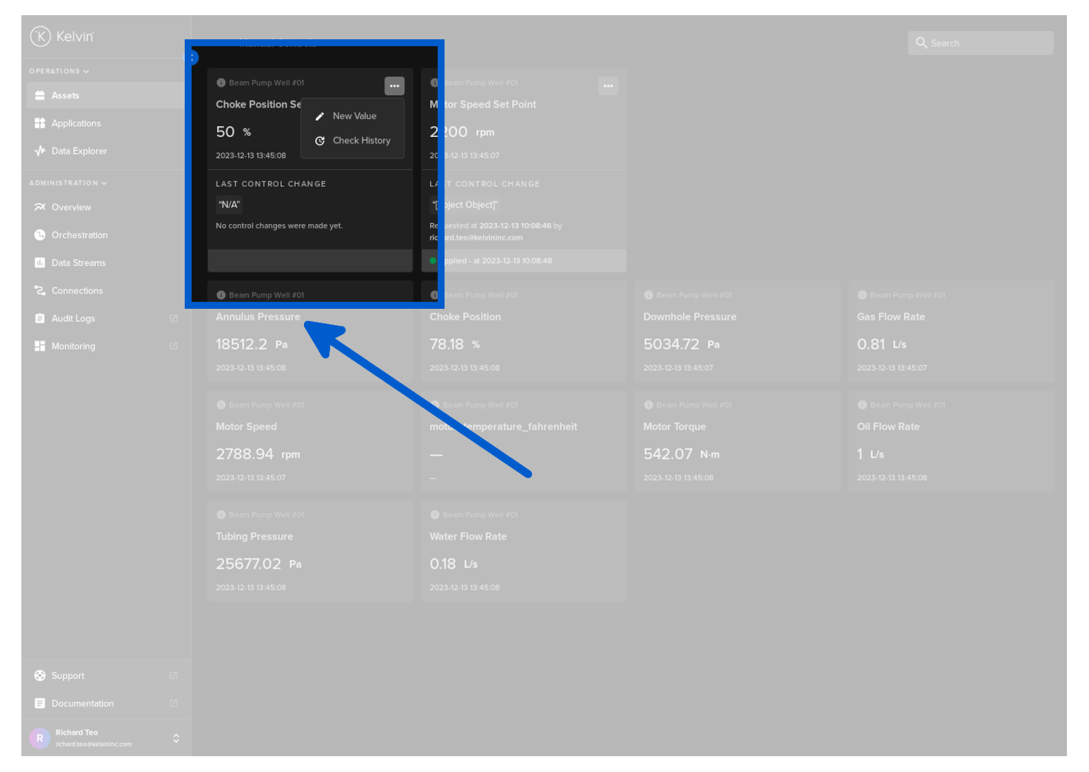 Manual Controls - Kelvin Documentation