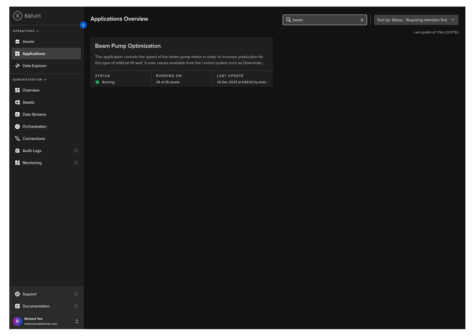 Compare Data Streams - Kelvin Documentation