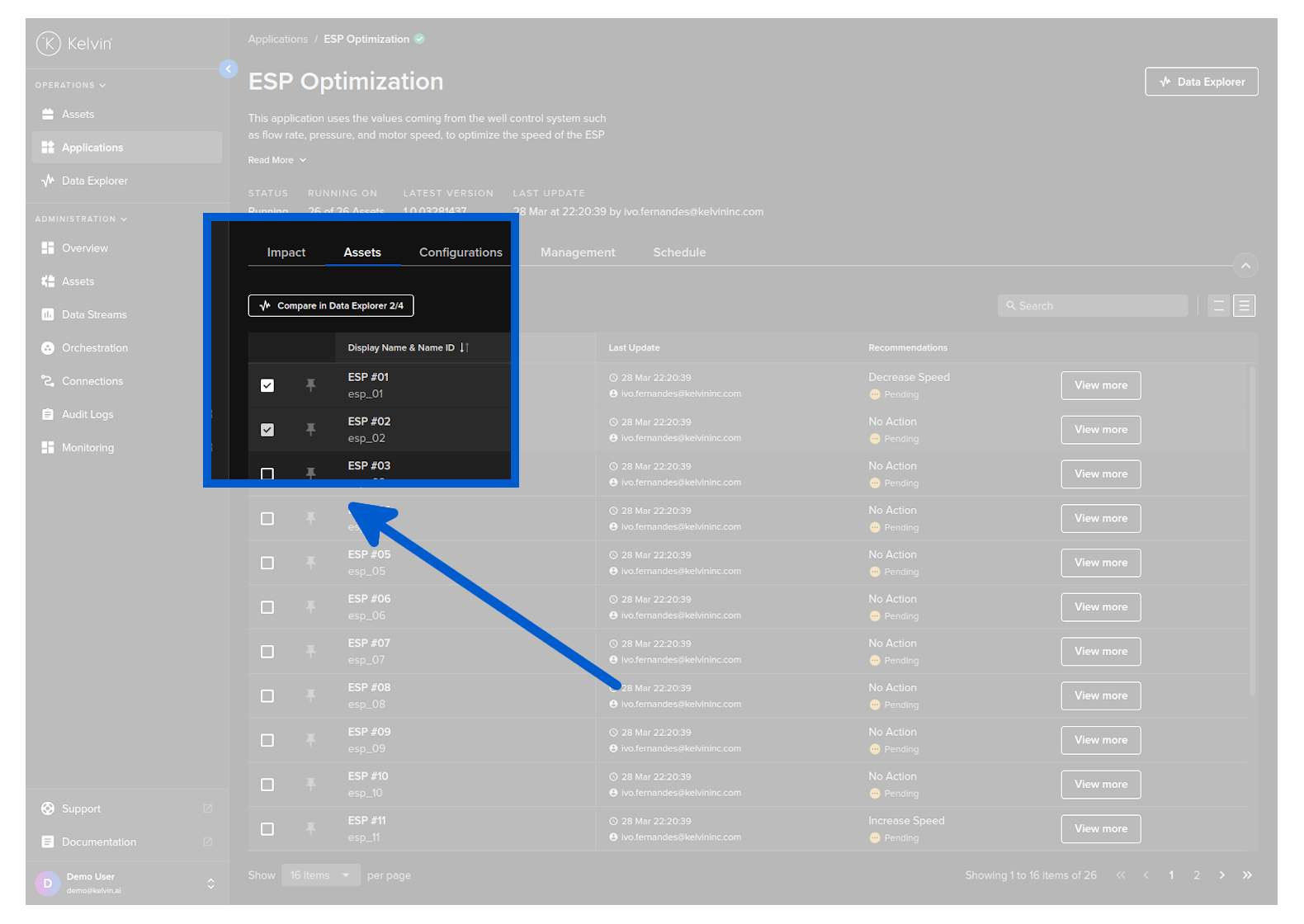 Compare Data Streams - Kelvin Documentation