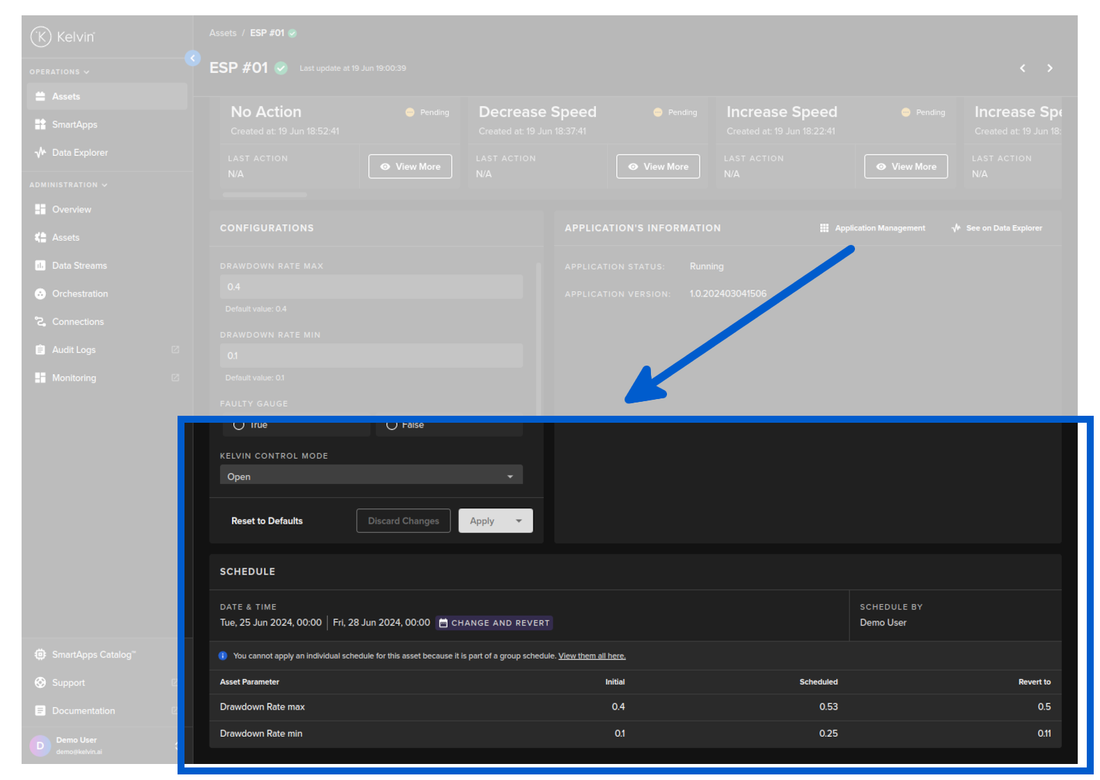 Create Scheduled Parameter - Kelvin Documentation