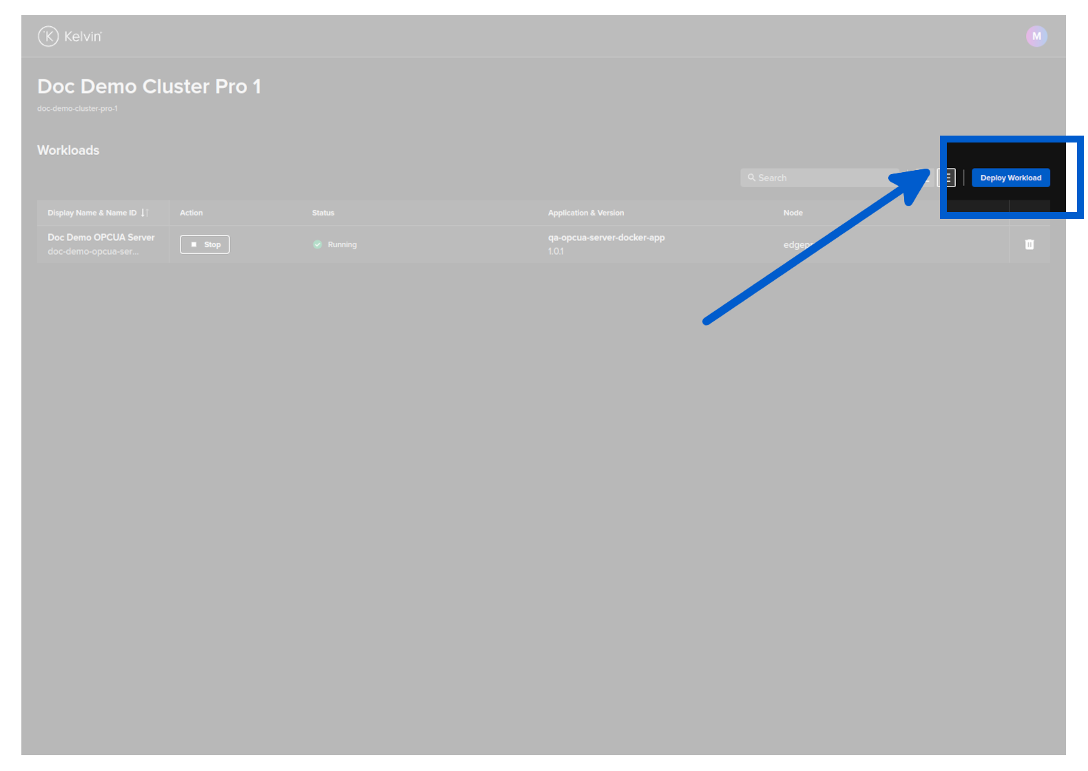 Deploy a Offline Workload - Kelvin Documentation