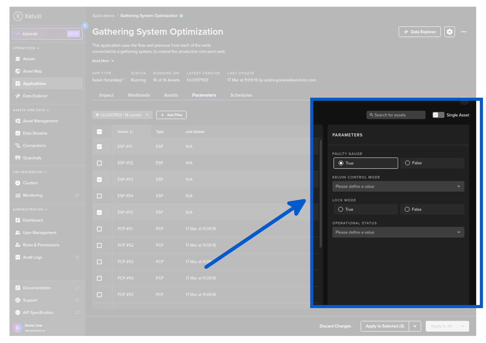 Create Scheduled Parameter - Kelvin Documentation