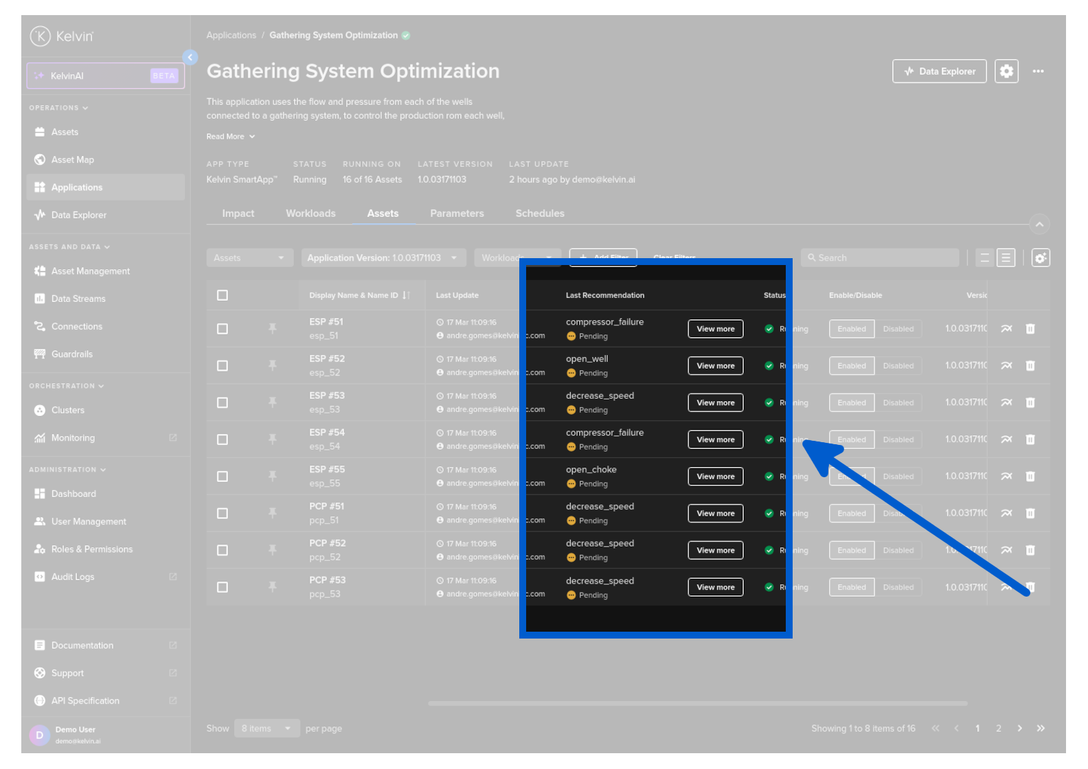 View Recommendations - Kelvin Documentation