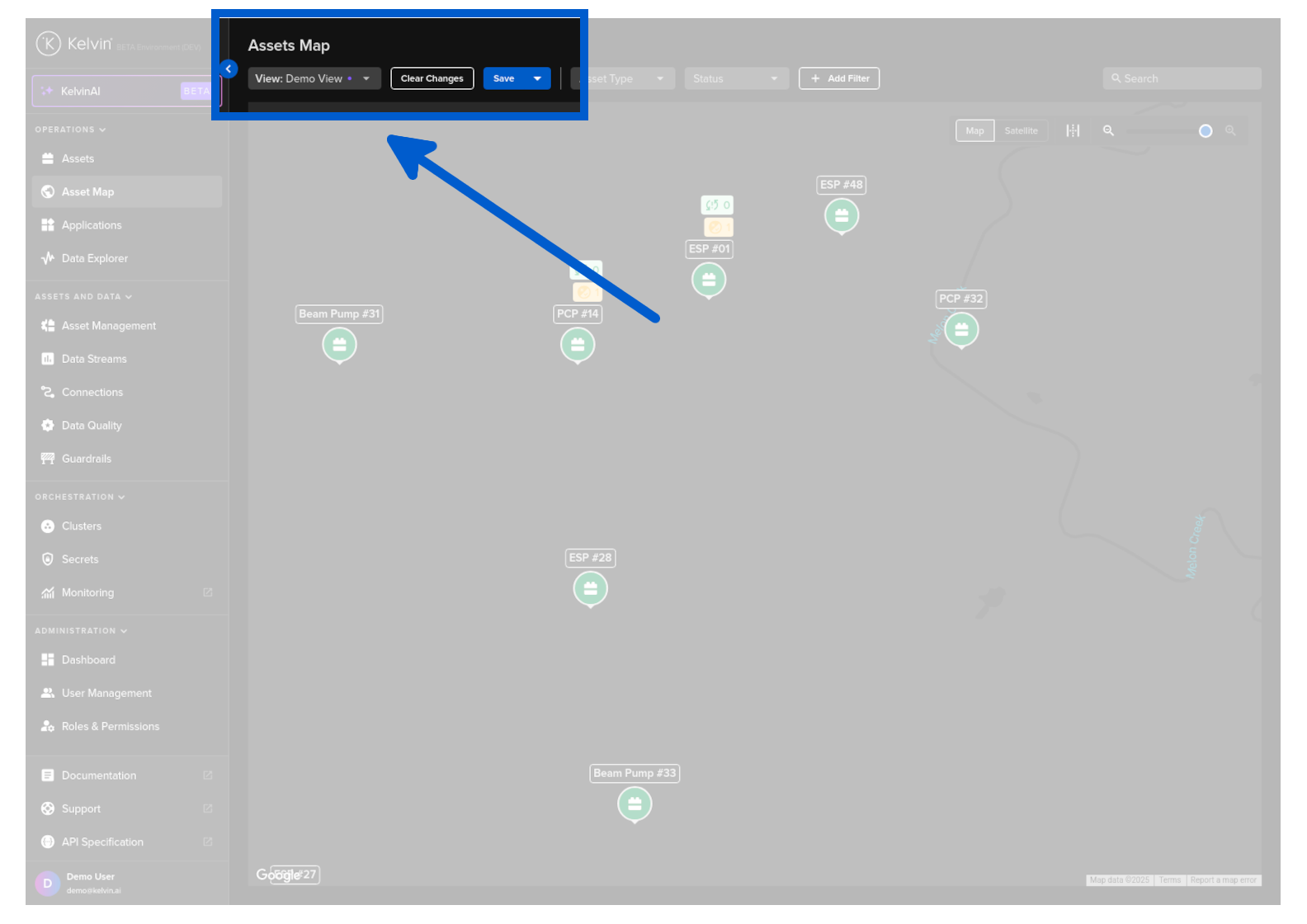 Filtering Visible Assets - Kelvin Documentation