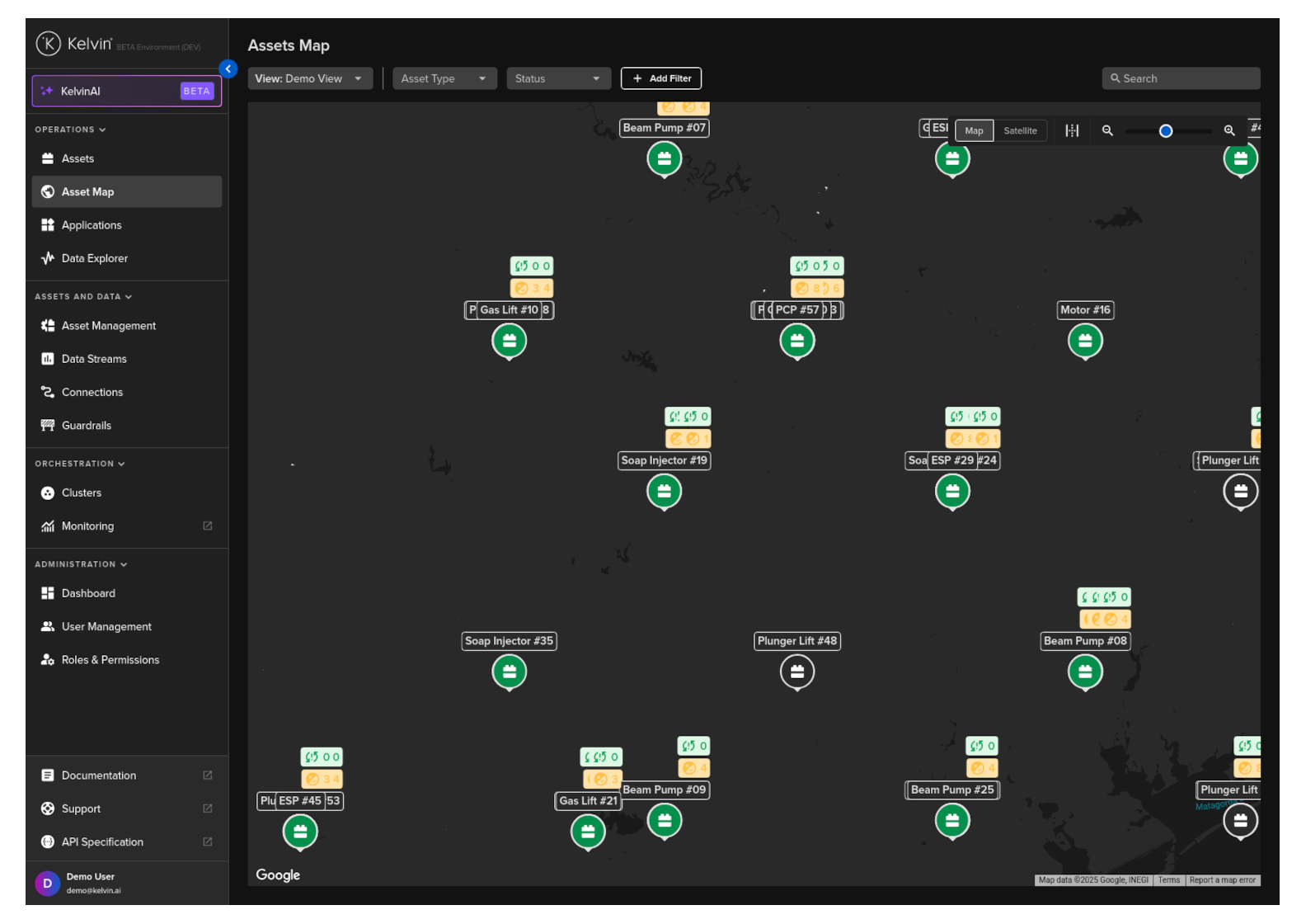 Display Asset in Maps - Kelvin Documentation