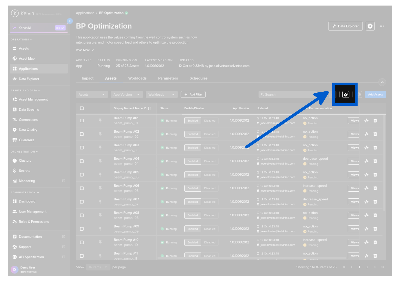 Manage Columns - Kelvin Documentation