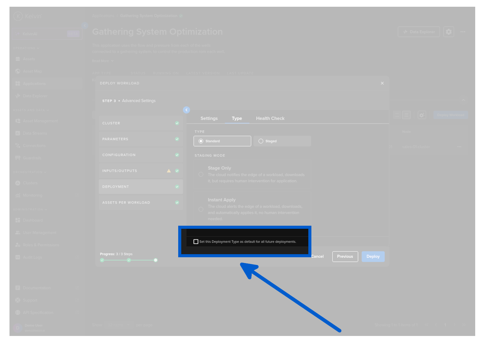 Deploy Workload - Kelvin Documentation