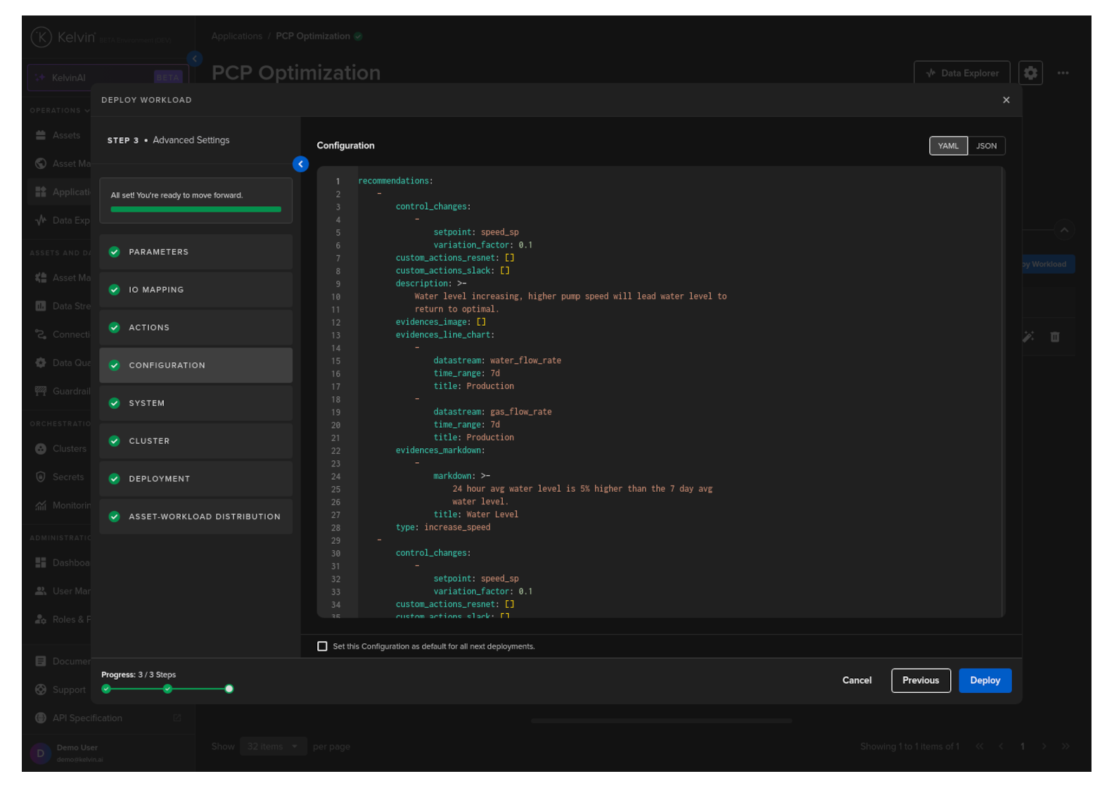 Deploy Workload - Kelvin Documentation