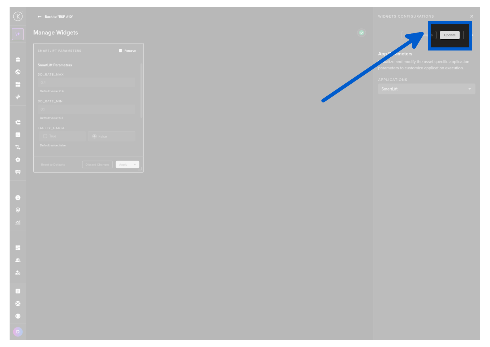 Control Panel Tab - Kelvin Documentation