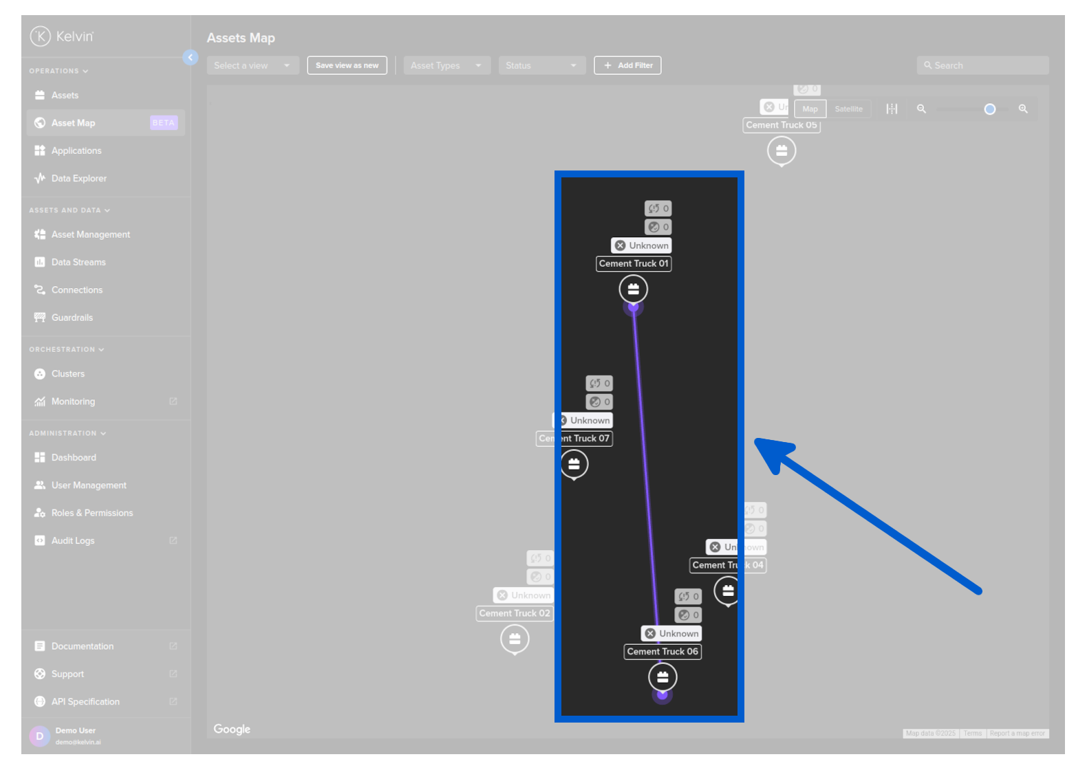 Display Asset in Maps - Kelvin Documentation