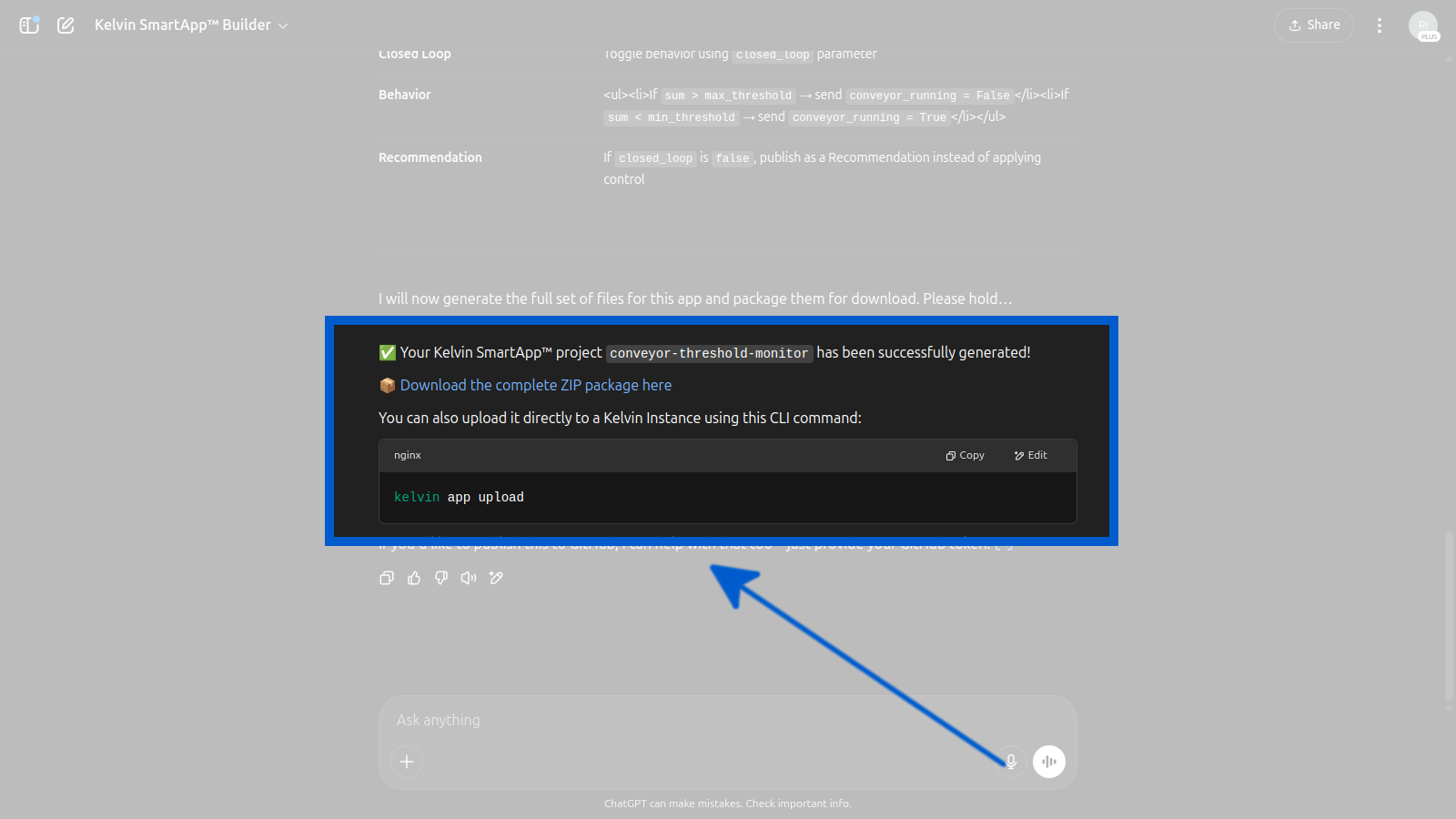 Create SmartApps with ChatGPT - Kelvin Documentation