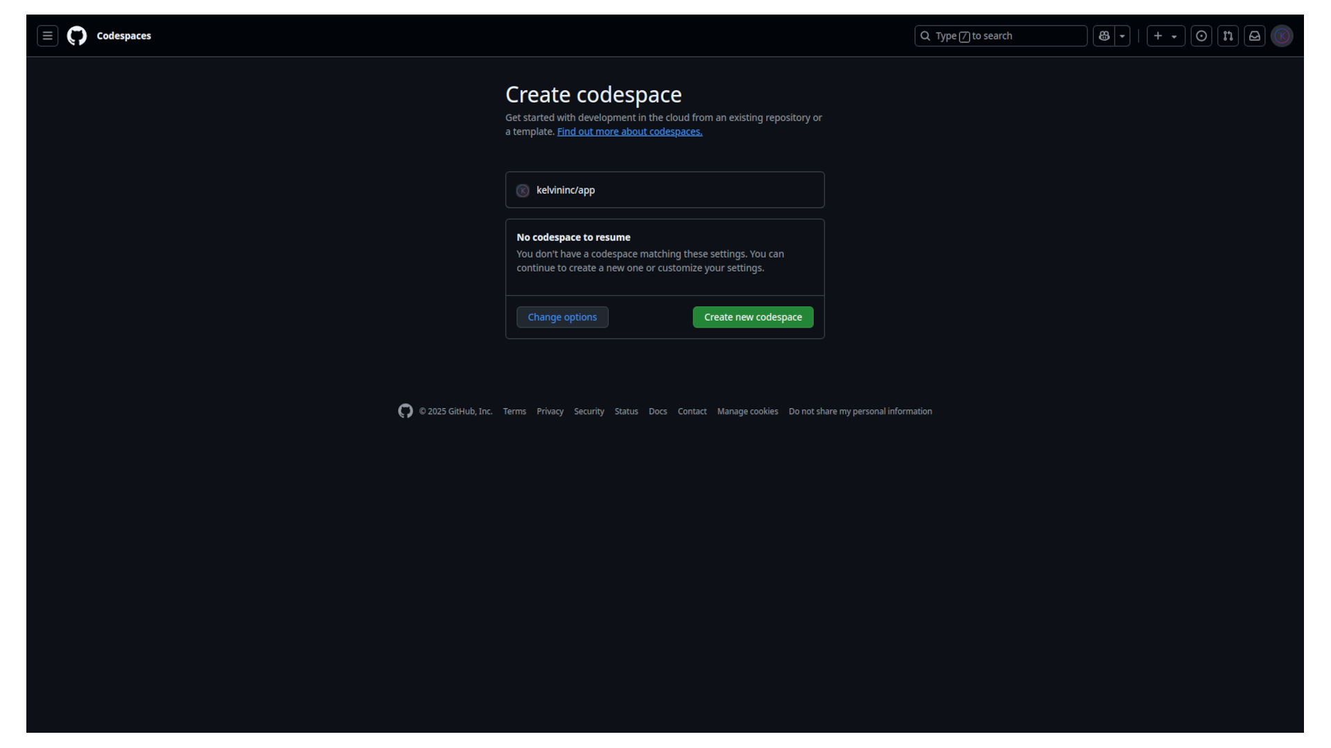 Develop in Github Codespace - Kelvin Documentation